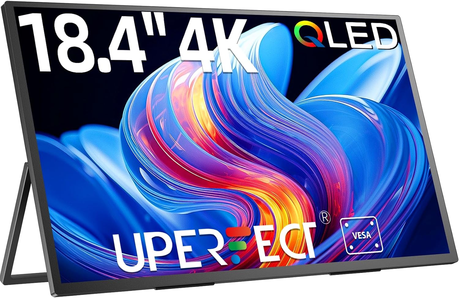UPERFECT QLED 18.4" Portable Monitor 4K QHD 3840 * 2160 Matte Screen w ...
