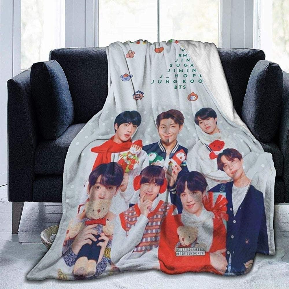 XZHYMJ Throw Blanket BTS X-Mas Ultra-Soft Fleece Blanket 3D Printed ...