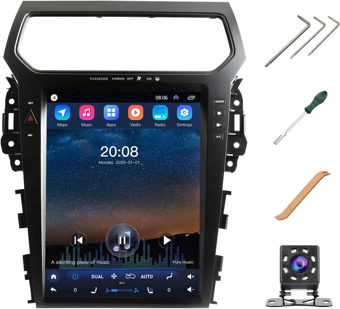Amazon.com: SEICANE Radio Upgrade for Ford Explorer 2011-2019, 8 Core ...