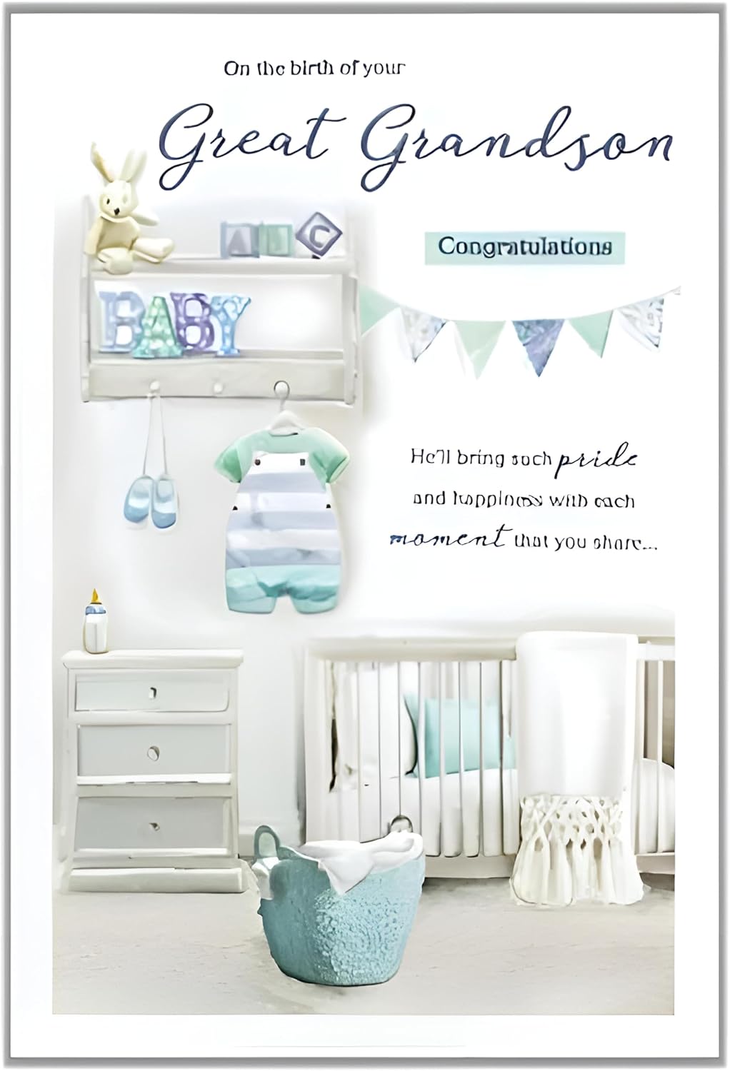 ICG On The Birth Of Your Great Grandson Congratulations Baby Card ...