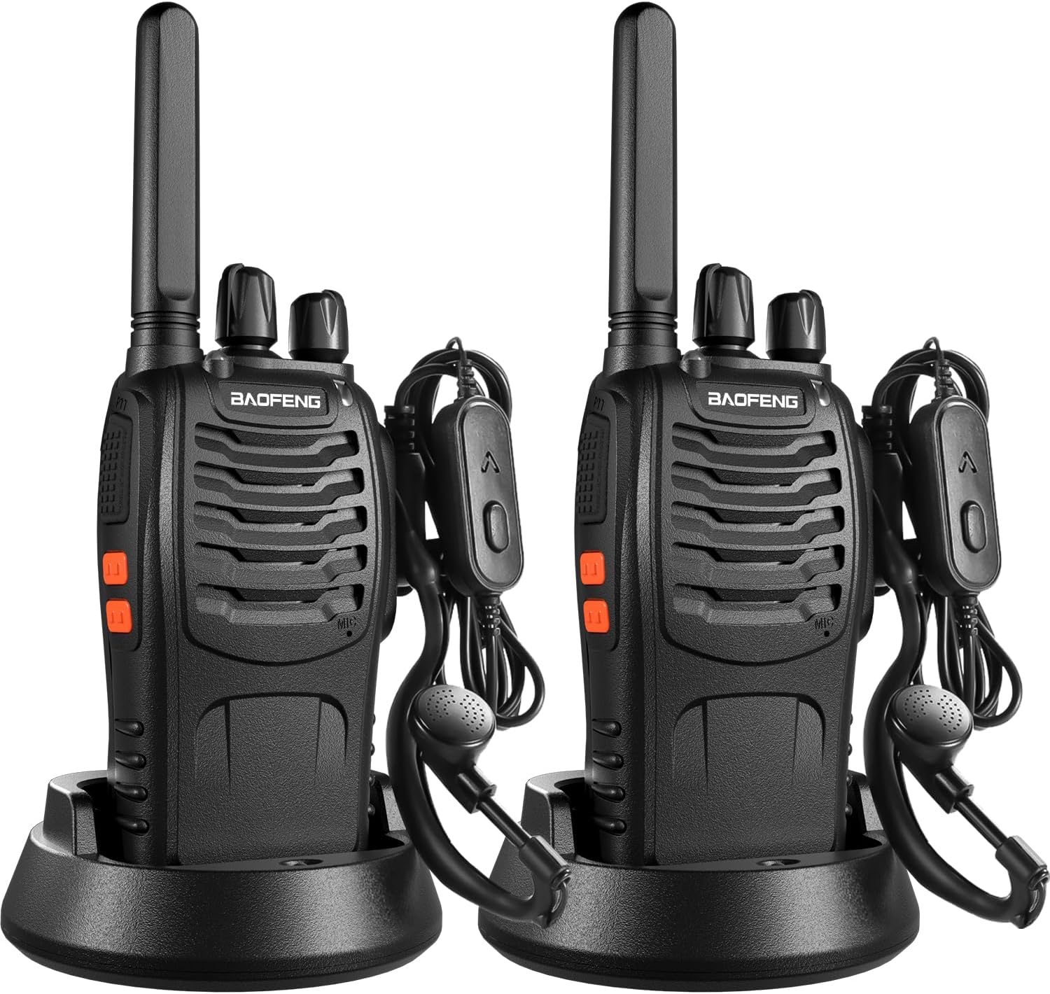 Baofeng Walkie Talkies Professional 2 Way Radio Long Range 16 Channels ...