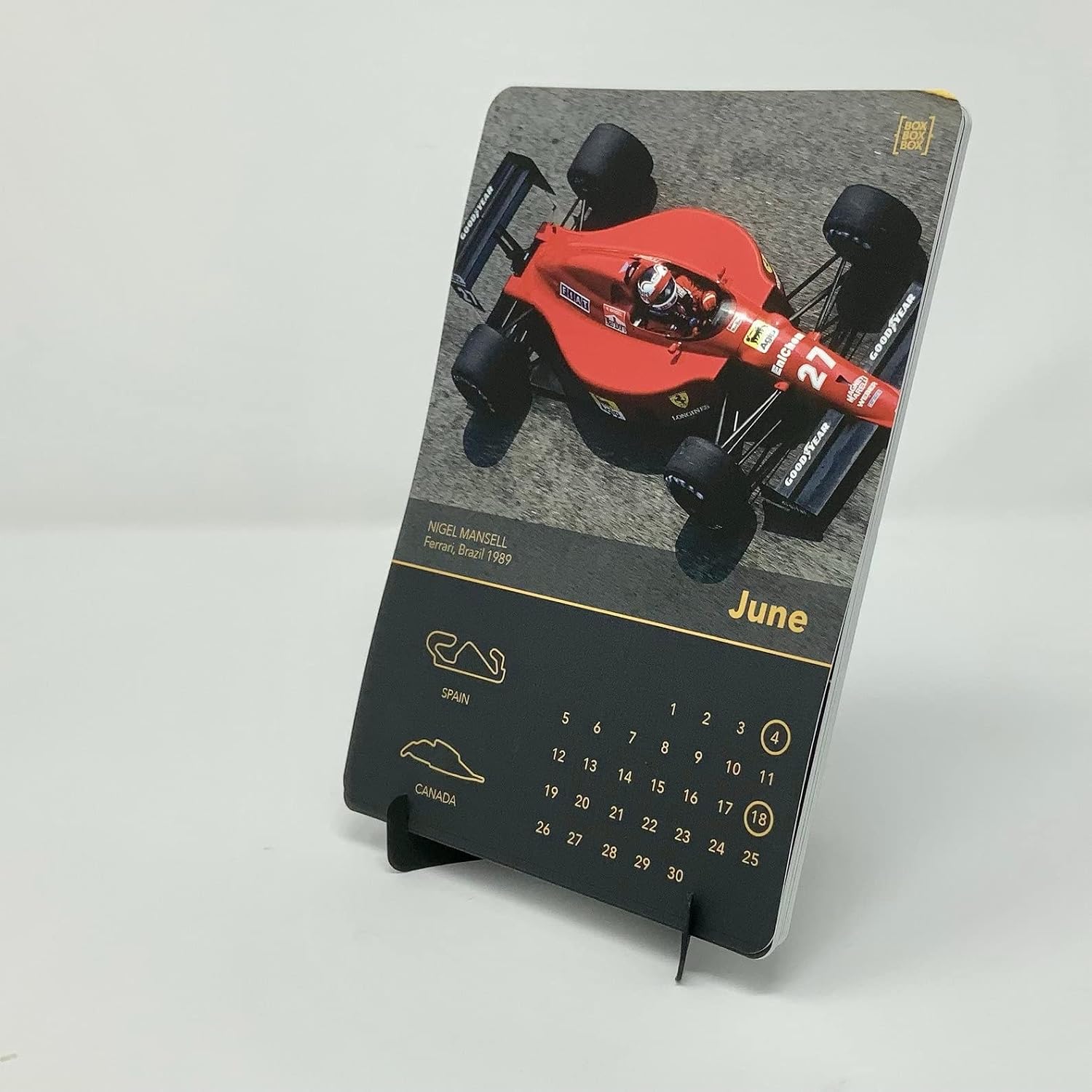BoxBoxBox 2023 Grand Prix Calendar for F1 fans, Black : Amazon.co.uk ...