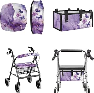 Amazon.com: LedBack 3 Pcs Sets Rollator Walker Accessories Purple ...