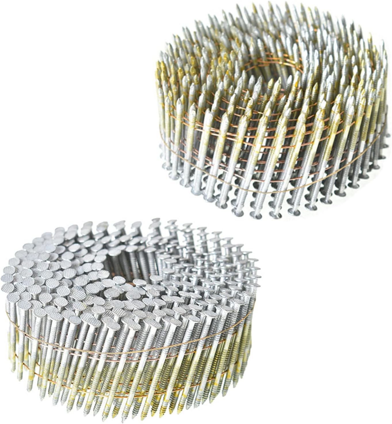 waltyotur 2-1/2Inch x 0.092Inch Collated Wire Coil Siding Nails 15 ...