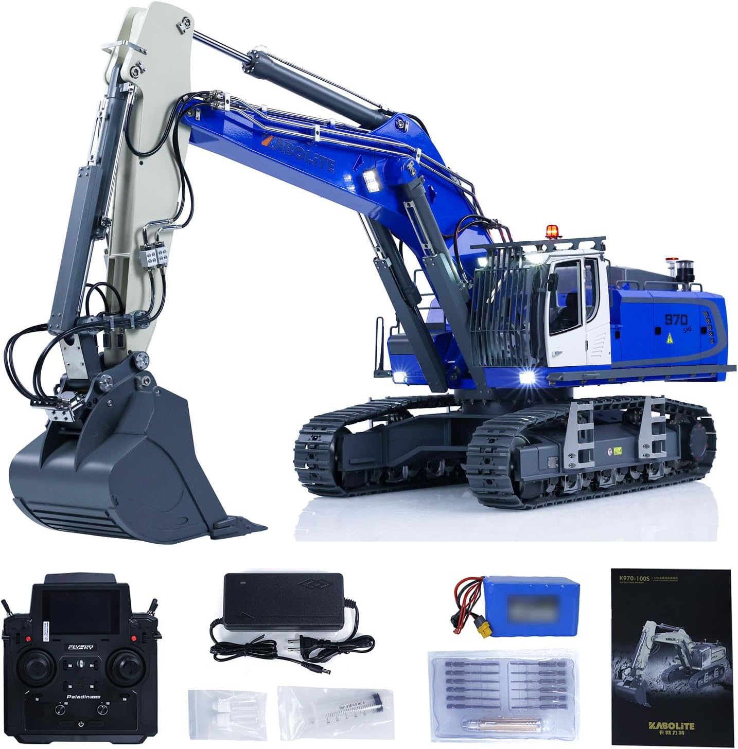 TOUCAN RC HOBBY Kabolite K970 100S Pro 1/14 Hydraulic RC Excavator ...