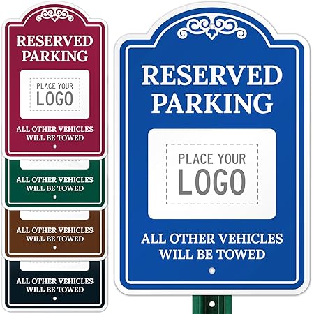 Amazon.com: Reserved Parking Sign, Custom Parking Signs for Business ...