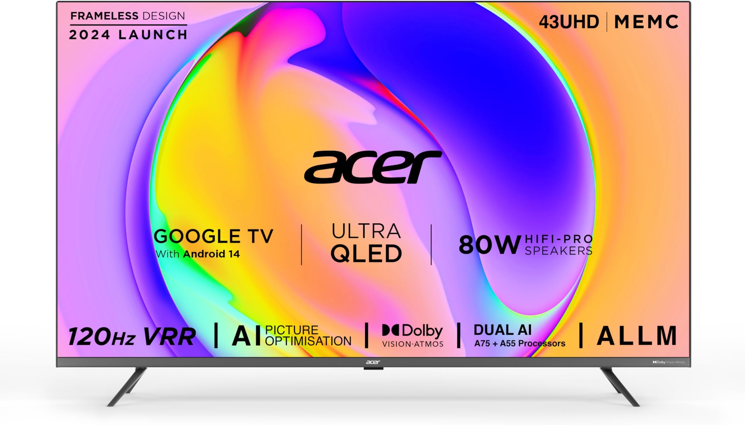 Blaupunkt 108 cm (43 inches) Quantum Dot Series 4K Ultra HD QLED Google ...