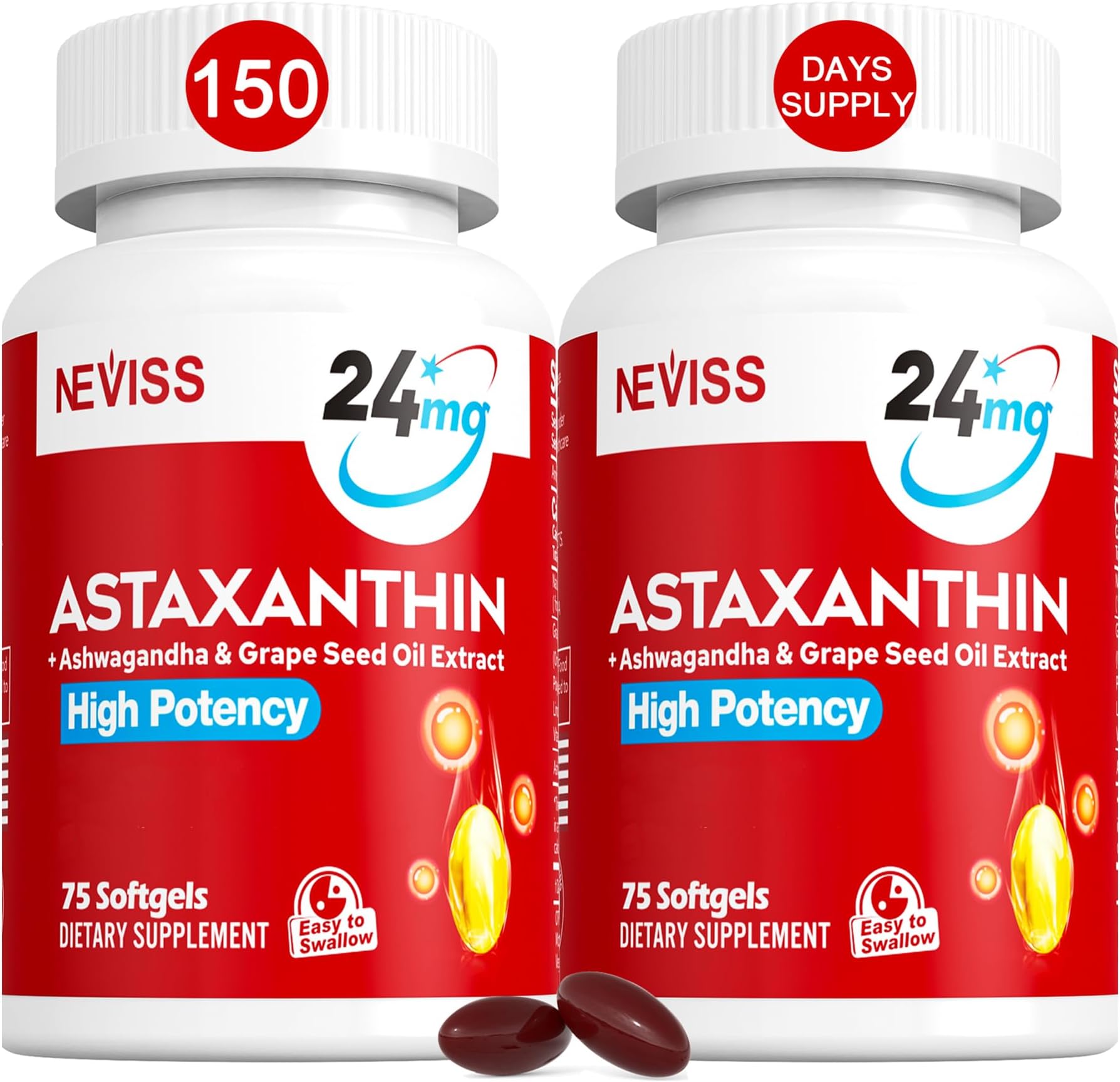 Amazon.com: Spliferkou Astaxanthin and Lycopene 70mg, Astaxanthin ...