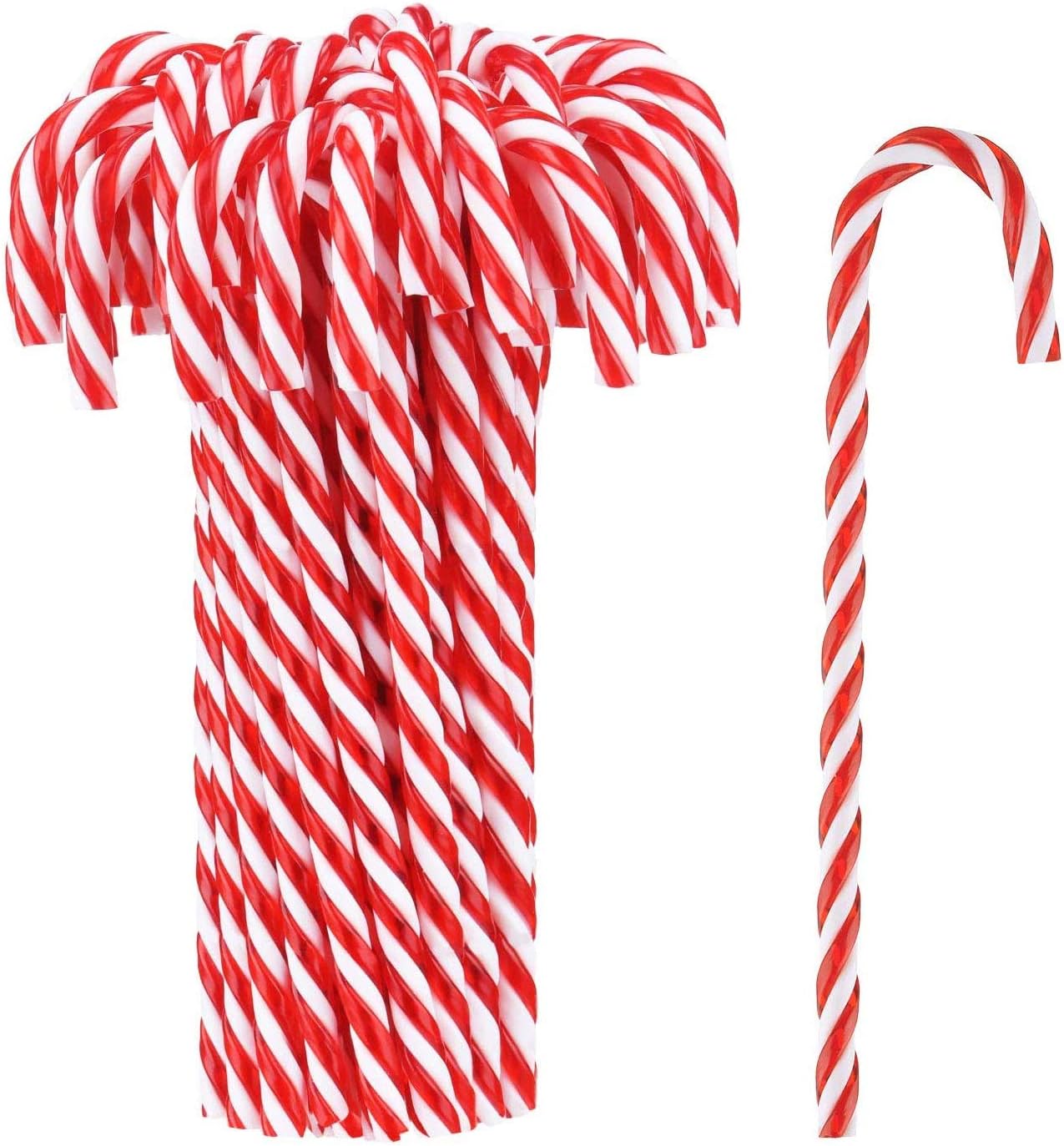 masoe 30 Piezas Bastón de Caramelo de Navidad, Adornos para Arbol de ...