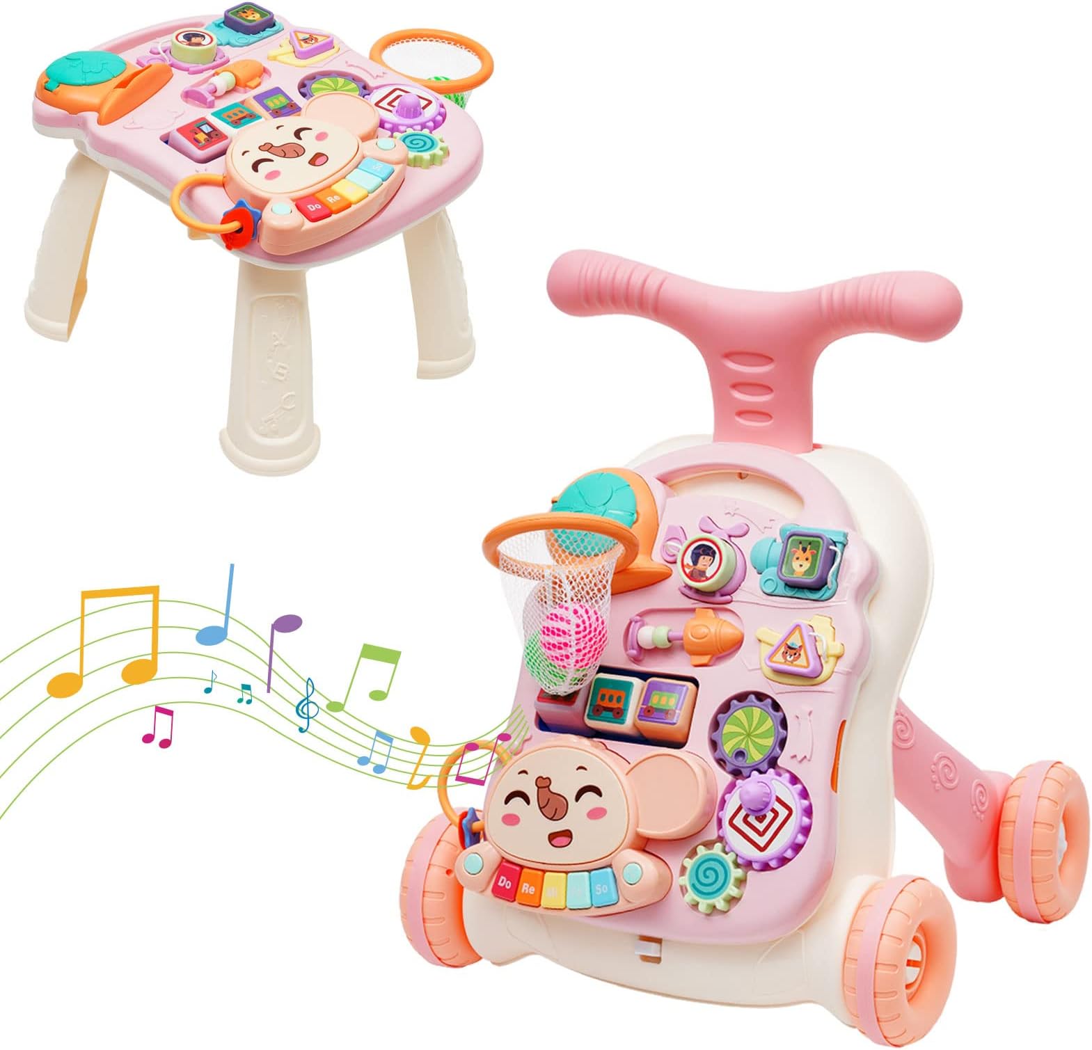 Amazon.com: Sit-to-Stand Learning Walker Kids Activity Center Baby ...