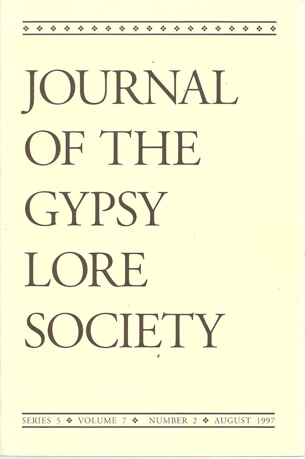 Journal of the Gypsy Lore Society (Two major essays: "A Concise Grammar ...