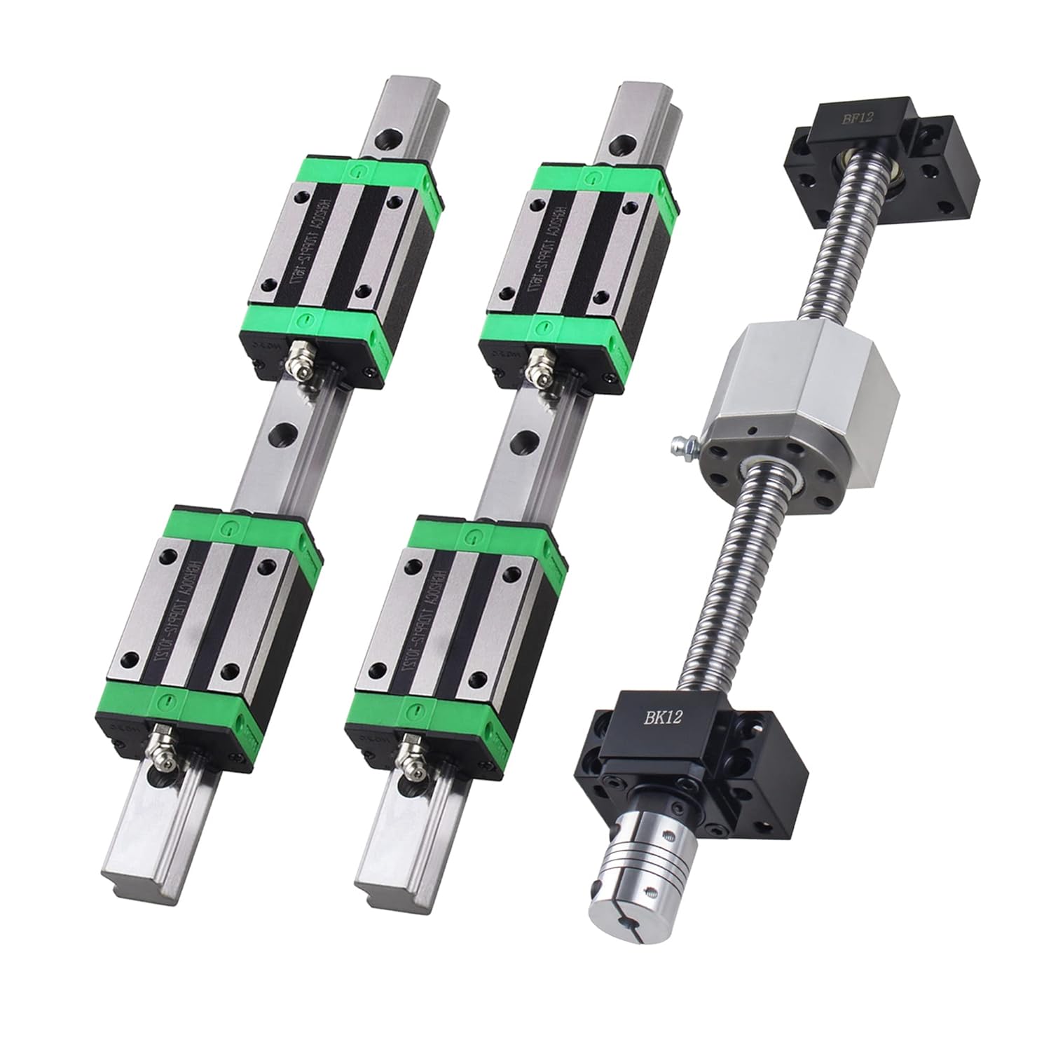 CNCYEAH HGR20 200mm Linear Rail Guide Set 2PCS Linear Rails with 1Pcs ...