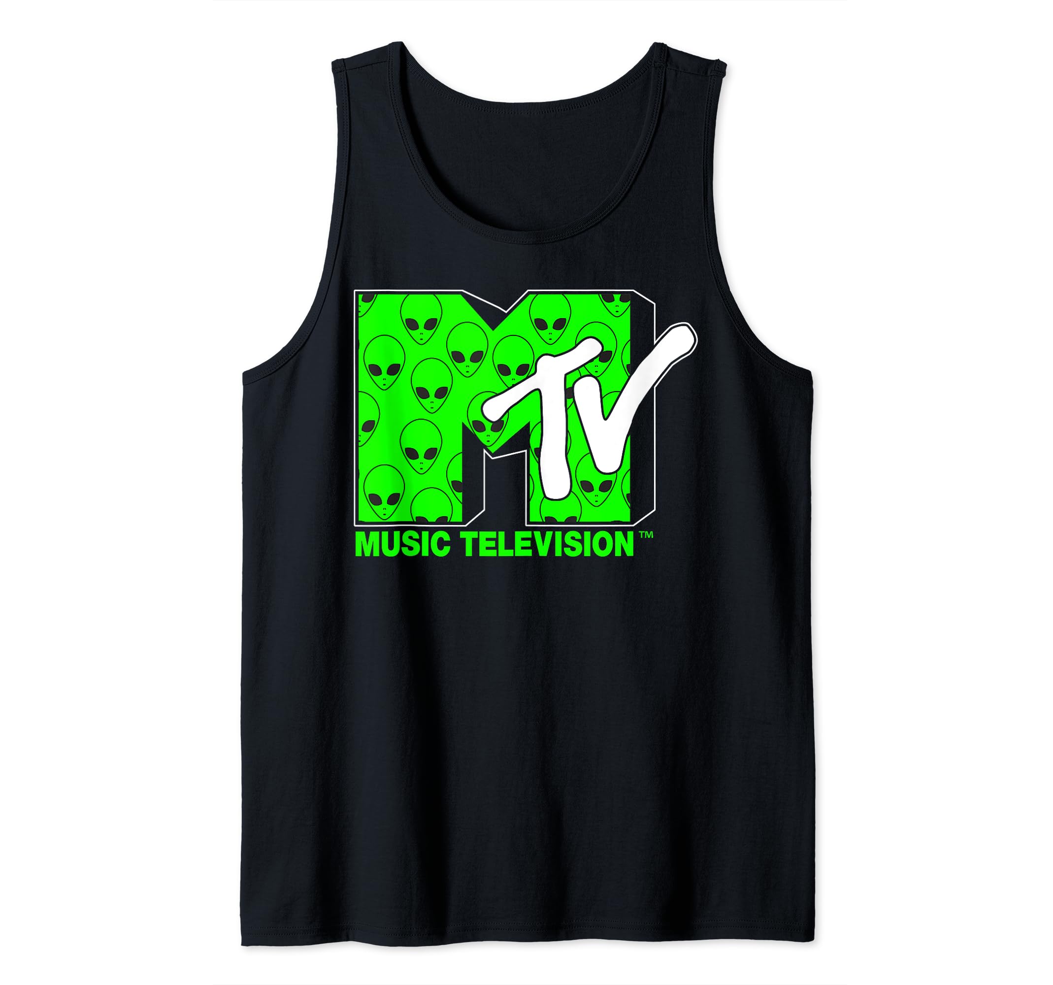 Amazon.com: MTV Logo Classic Alien Neon Tank Top : Clothing, Shoes ...