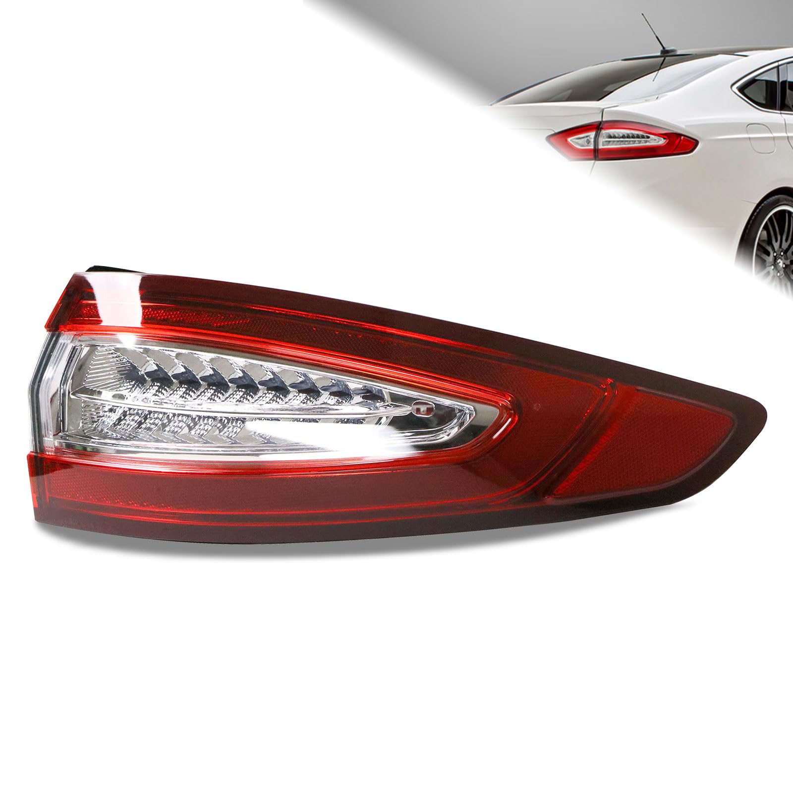 Amazon.com: Tail Lights Compatible with 2013-2016 Ford Fusion Right ...