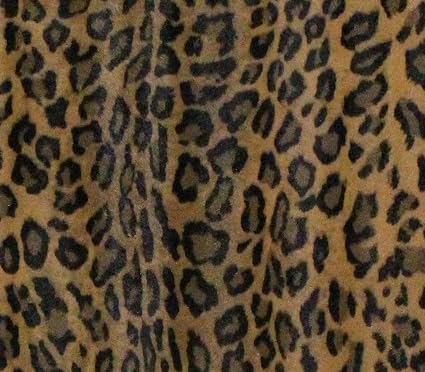 Amazon.com: Vinyl Upholstery Leopard Tobacco Fabric Fake Leather / 54 ...