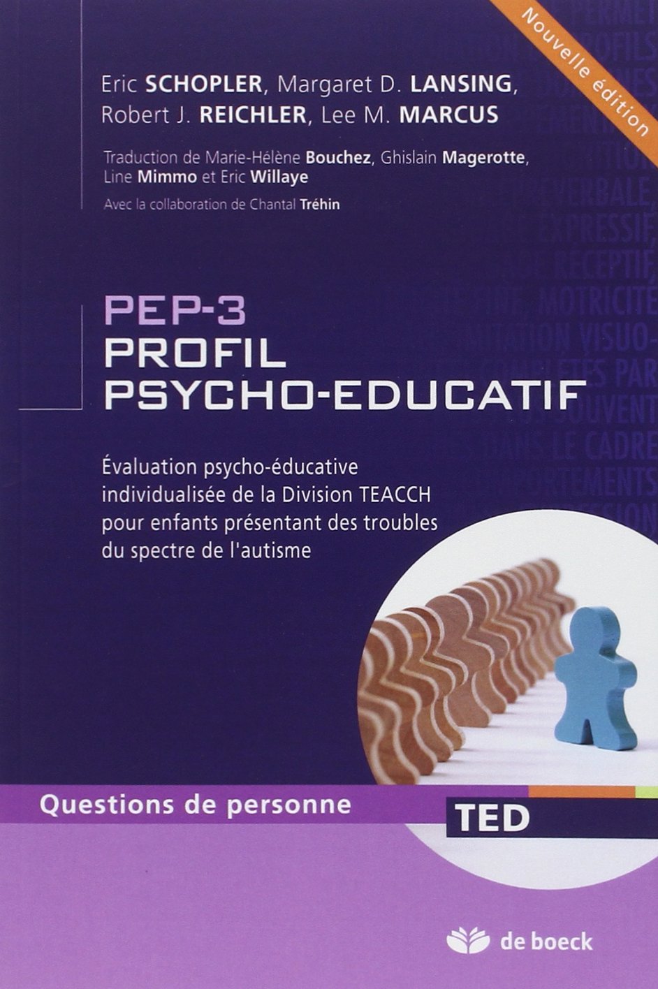 PEP3 - Profils psycho-éducatif (Questions personnes serie TSA): Amazon ...