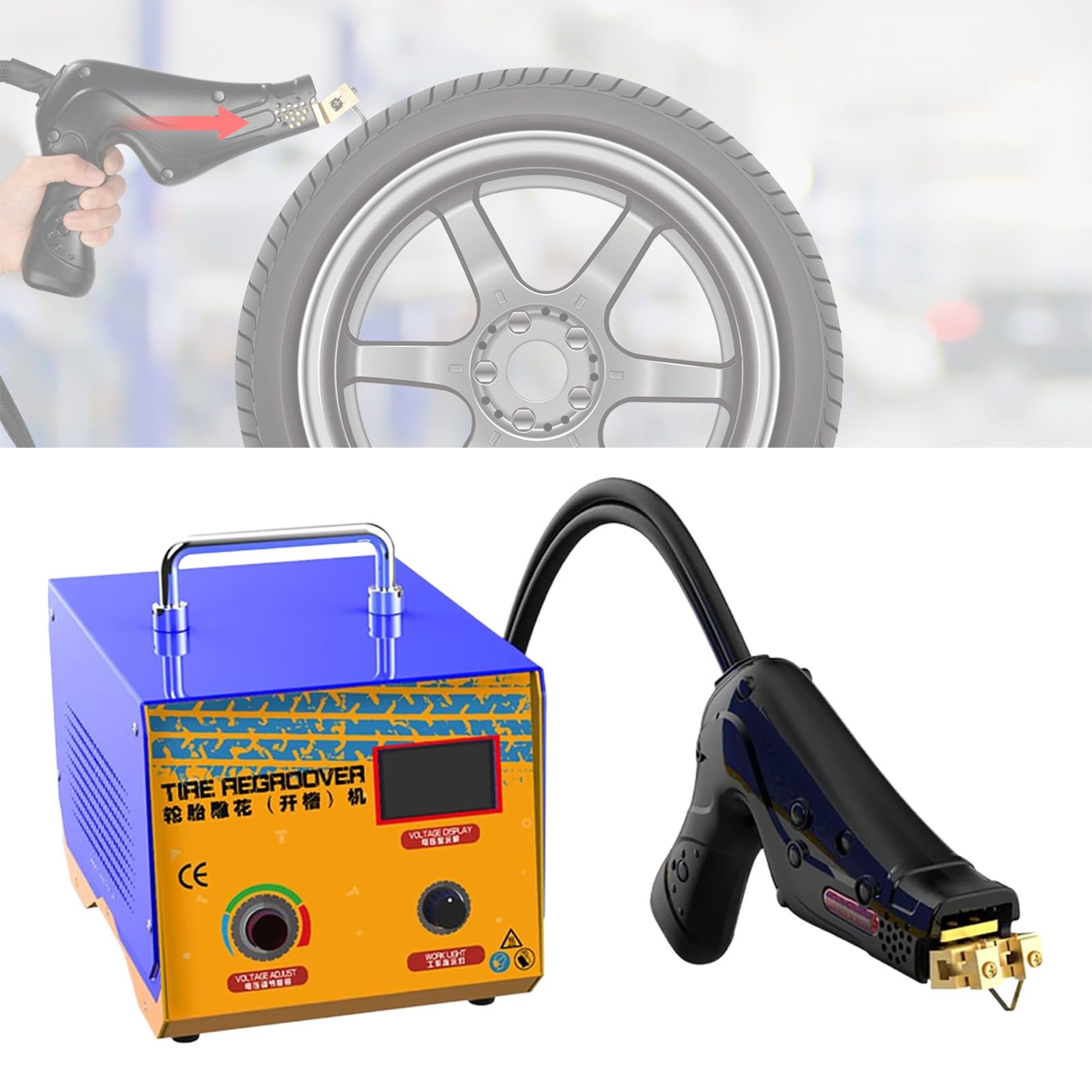 Buy Eastnmythet Tire Groover Tool Tire Regrooving Machine, 1000W ...