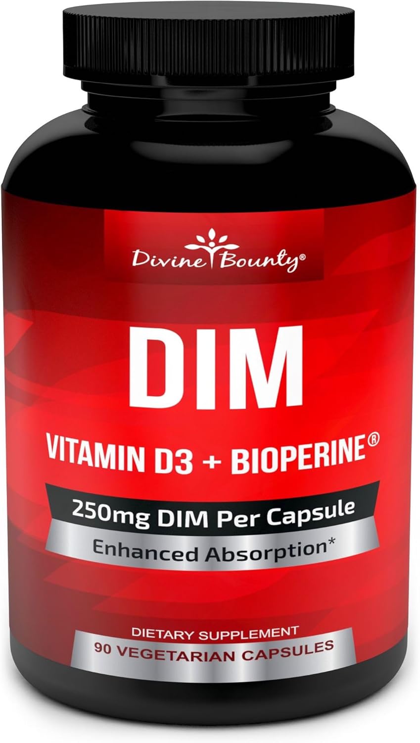 Amazon.com: DIM Supplement 250mg with Vitamin D3 Plus BioPerine ...