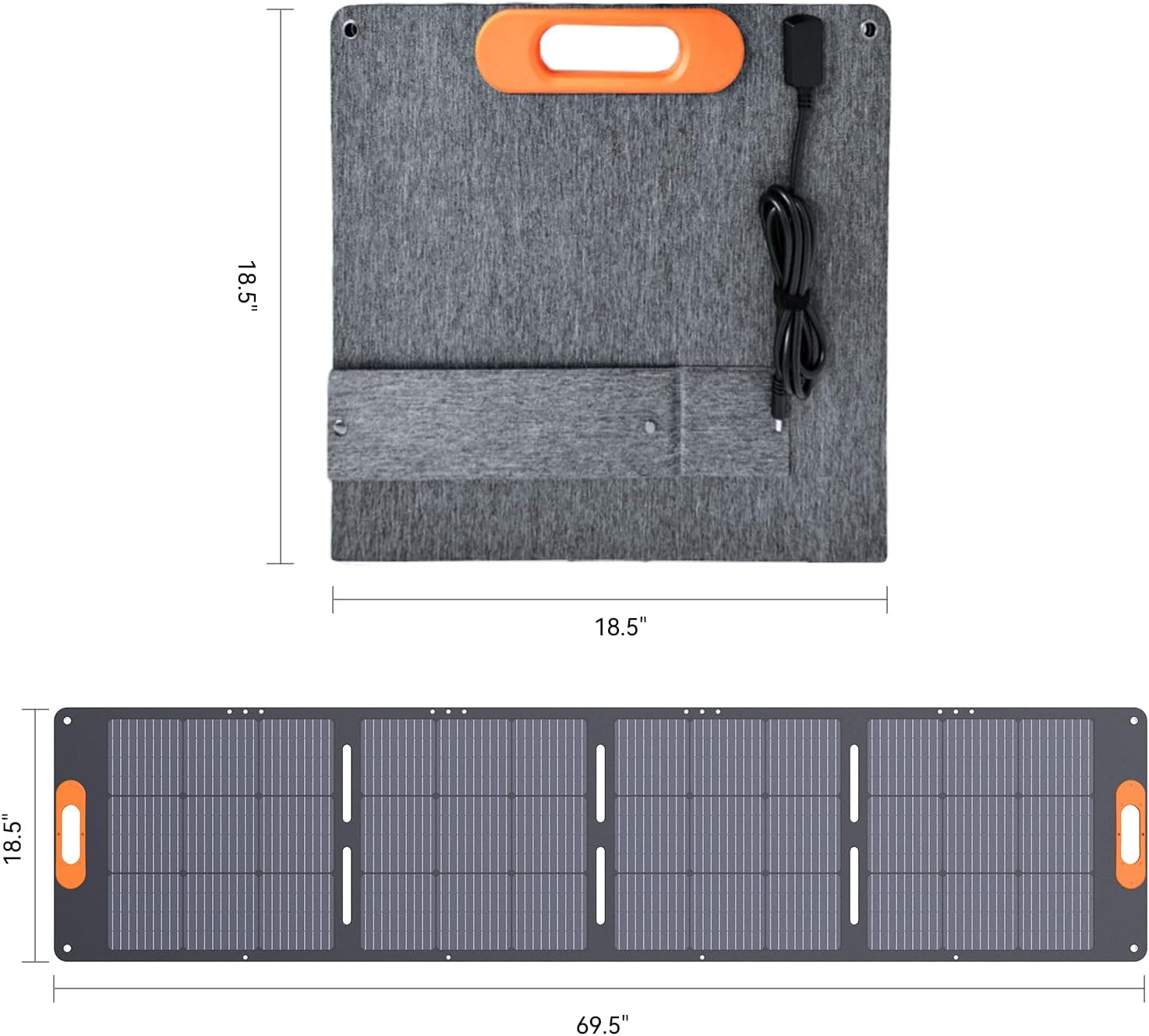 Panel solar portátil de 120 W para generador solar de estación de ...