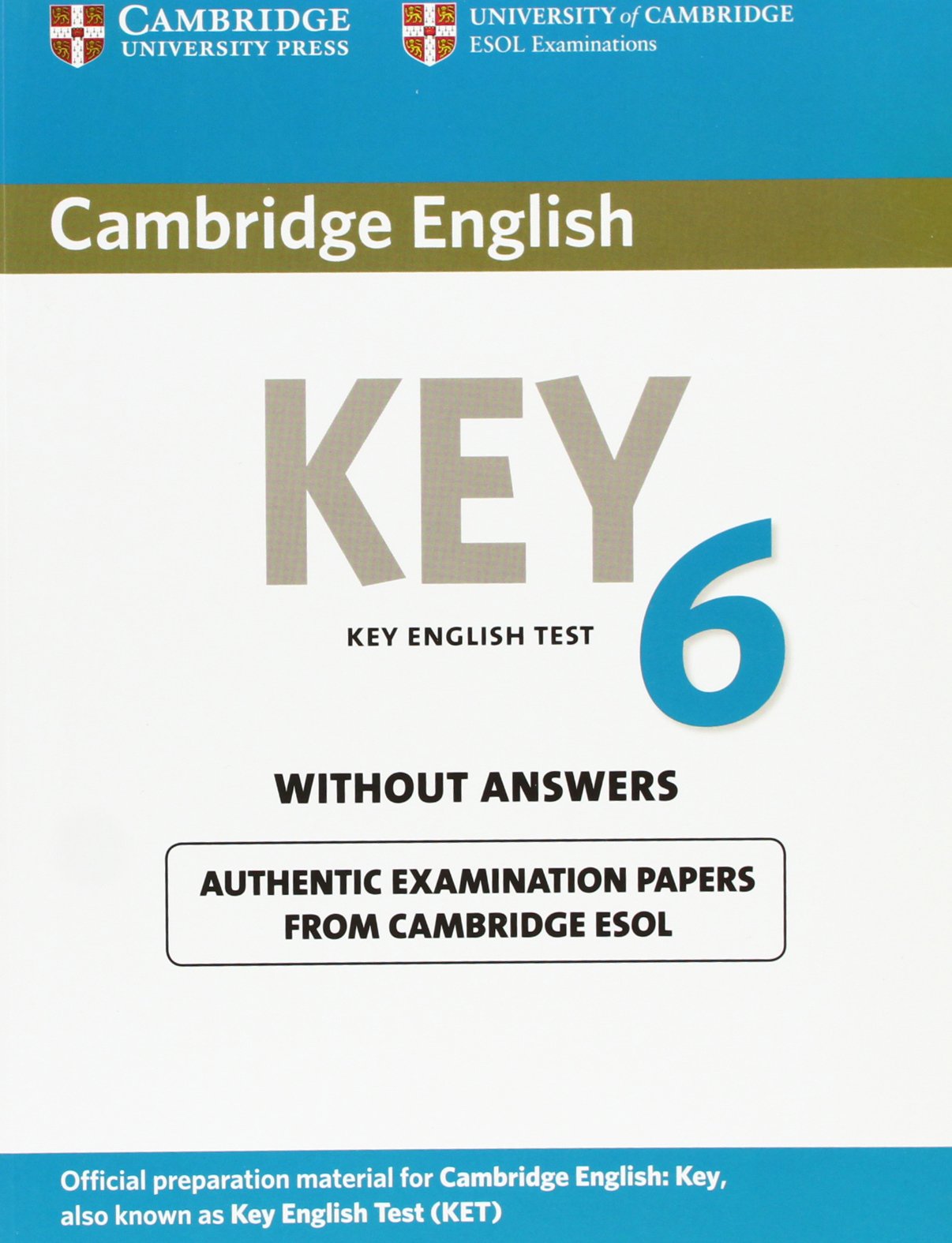 Amazon.com: Cambridge English Key 6 Student's Book without Answers (KET ...