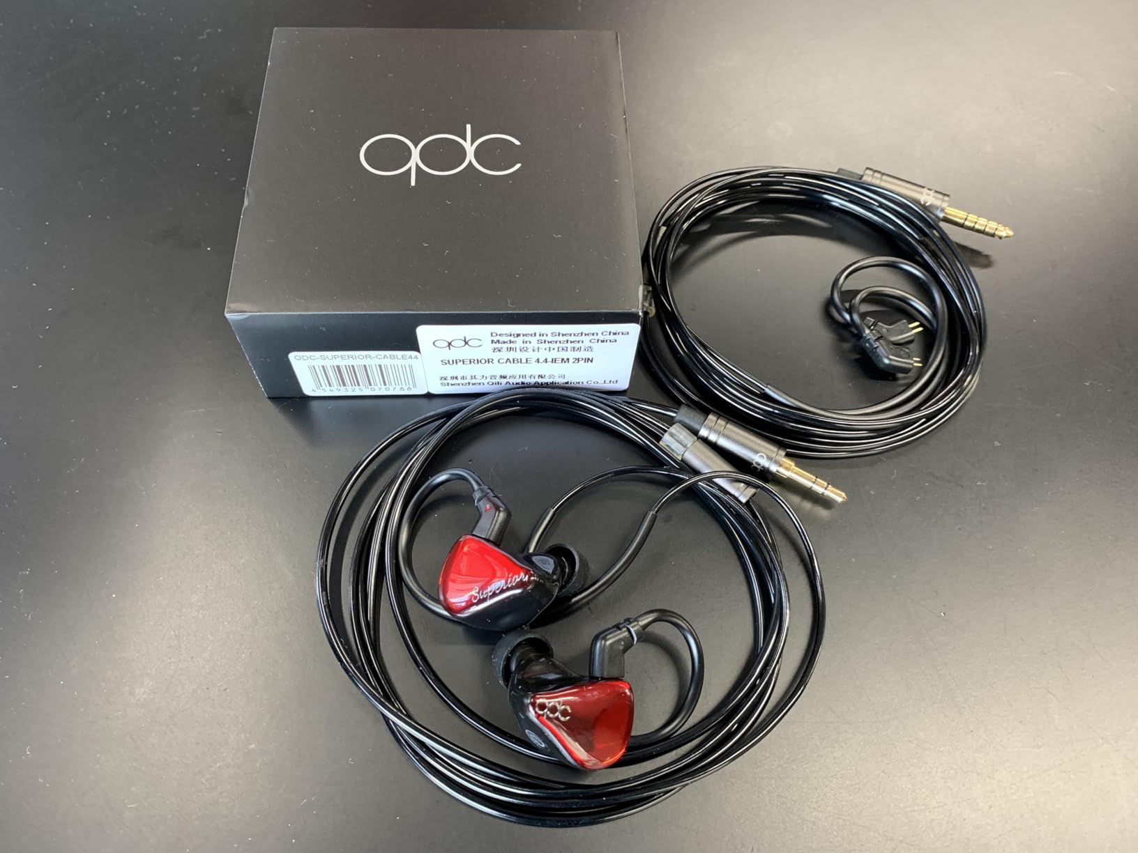 Amazon | キューディーシー(qdc) SUPERIOR Cable 4.4-IEM2pin [カスタムIEM 2pinコネクター(0 ...