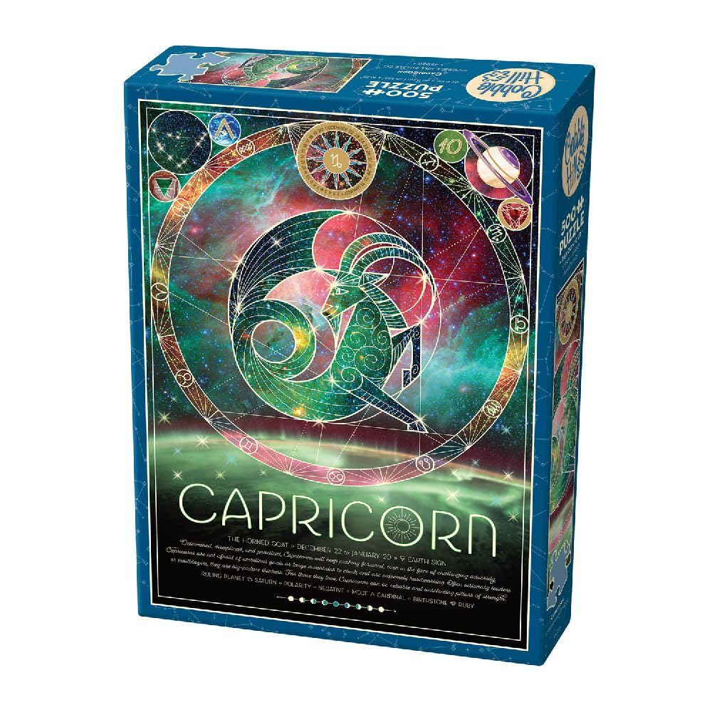 Amazon.com: Cobble Hill 500 Piece Zodiac Puzzle - Capricorn - Sample ...