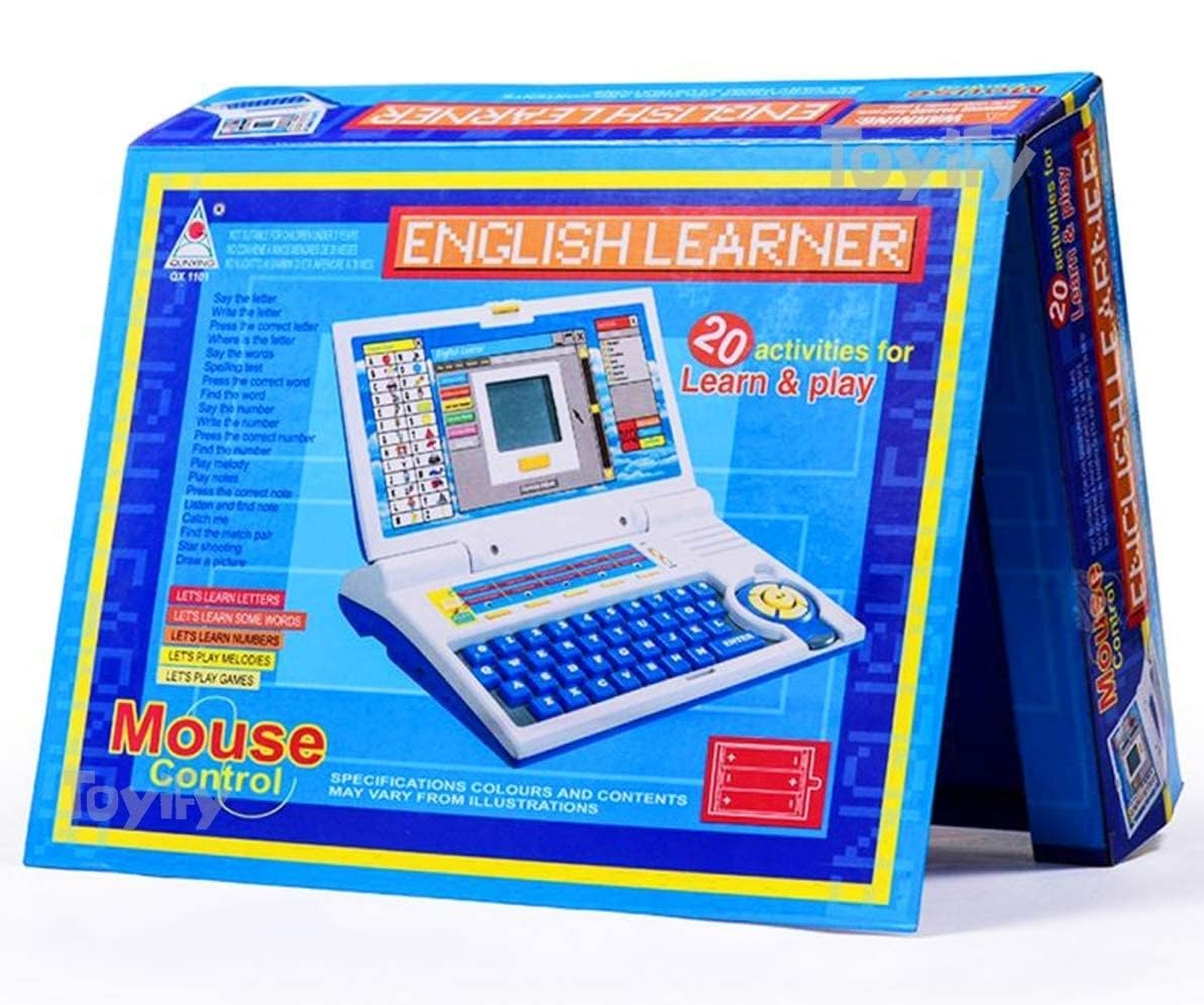 The PamPam Educational Laptop Computer Toy with Mouse for Kids Above 3 ...
