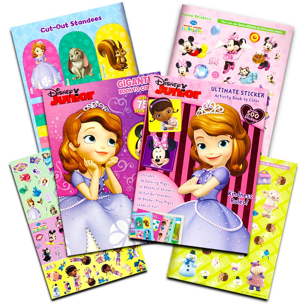 Buy Disney Coloring Books Set for Kids Toddlers Girls -- 2 Giant Books ...