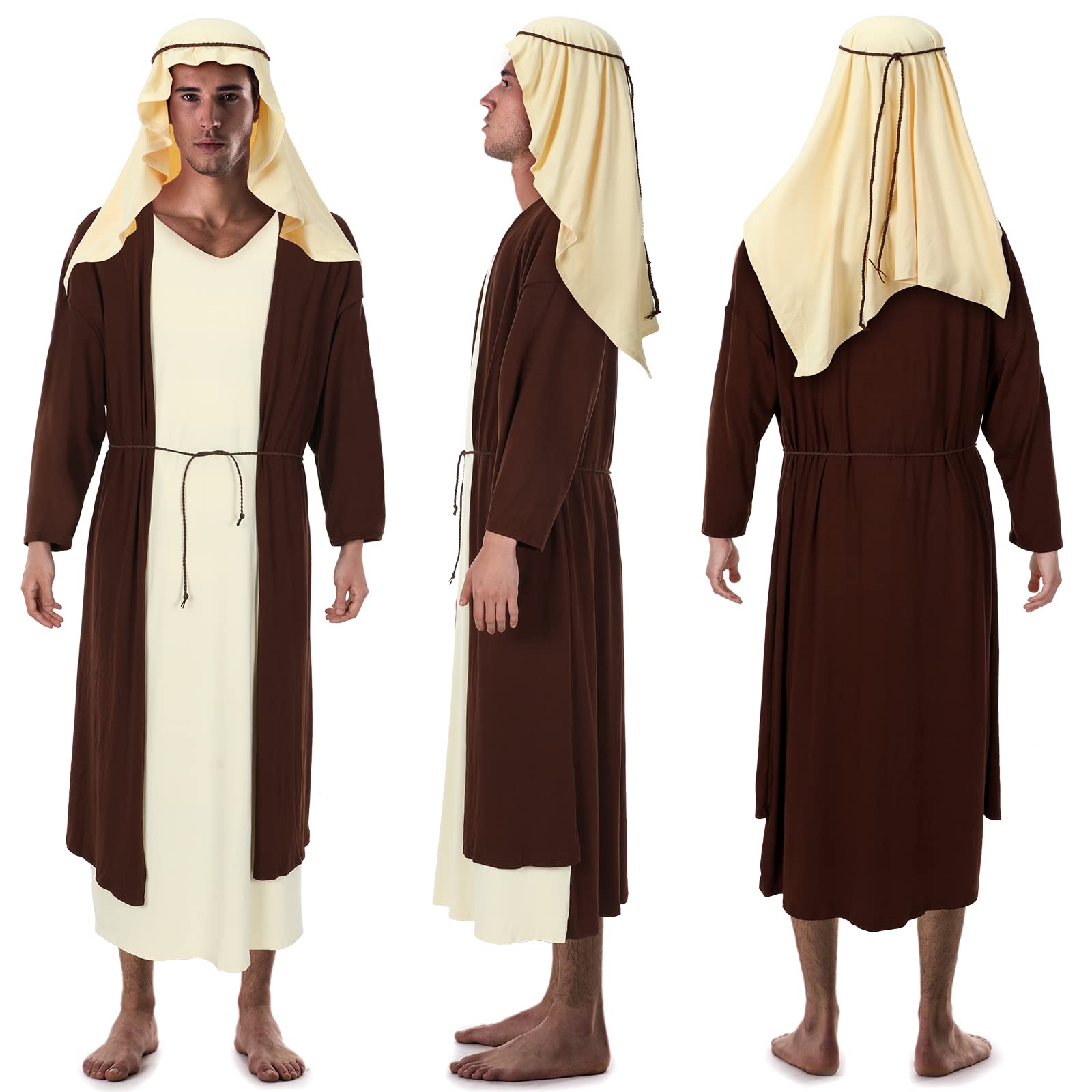 Snapklik.com : Jinei Jesus Costume Adult Mens Saint Biblical Religious ...