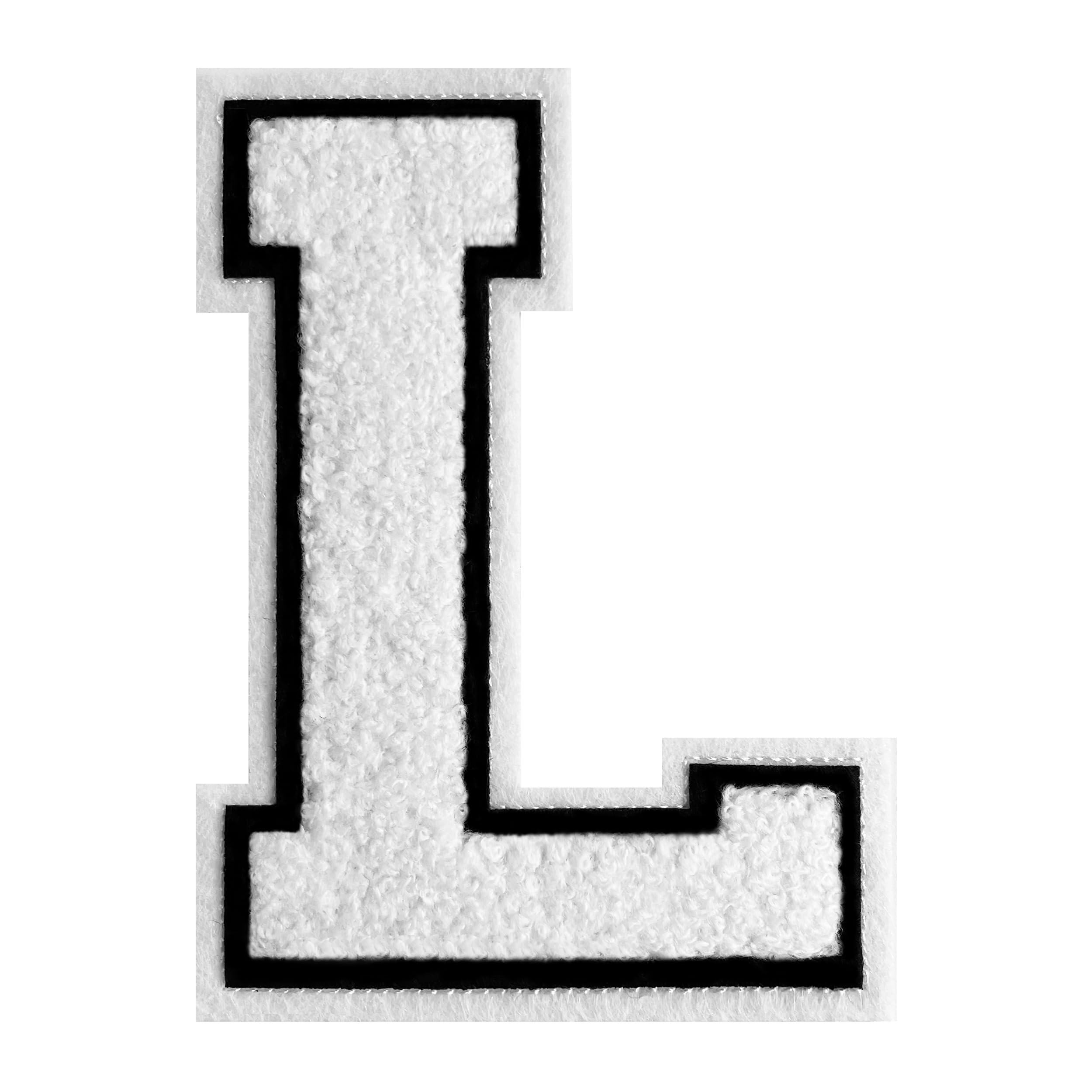 Amazon.com: Varsity Letter Patches White Chenille Letter Patches 4-1/2 ...