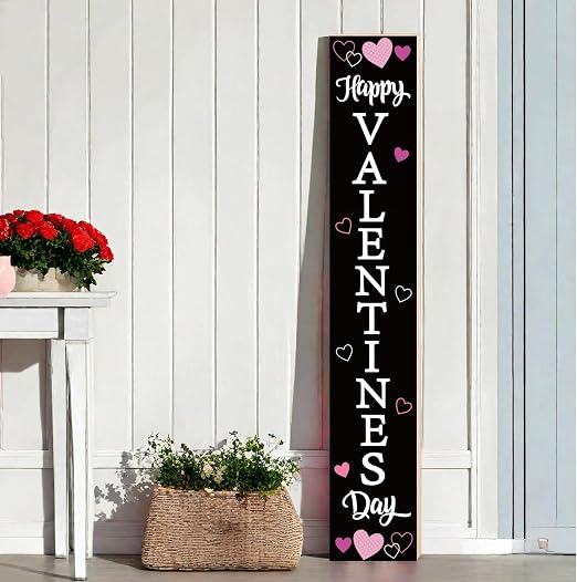 Amazon.com: Valentines Porch Sign Valentines Day Porch Decor Outdoor ...