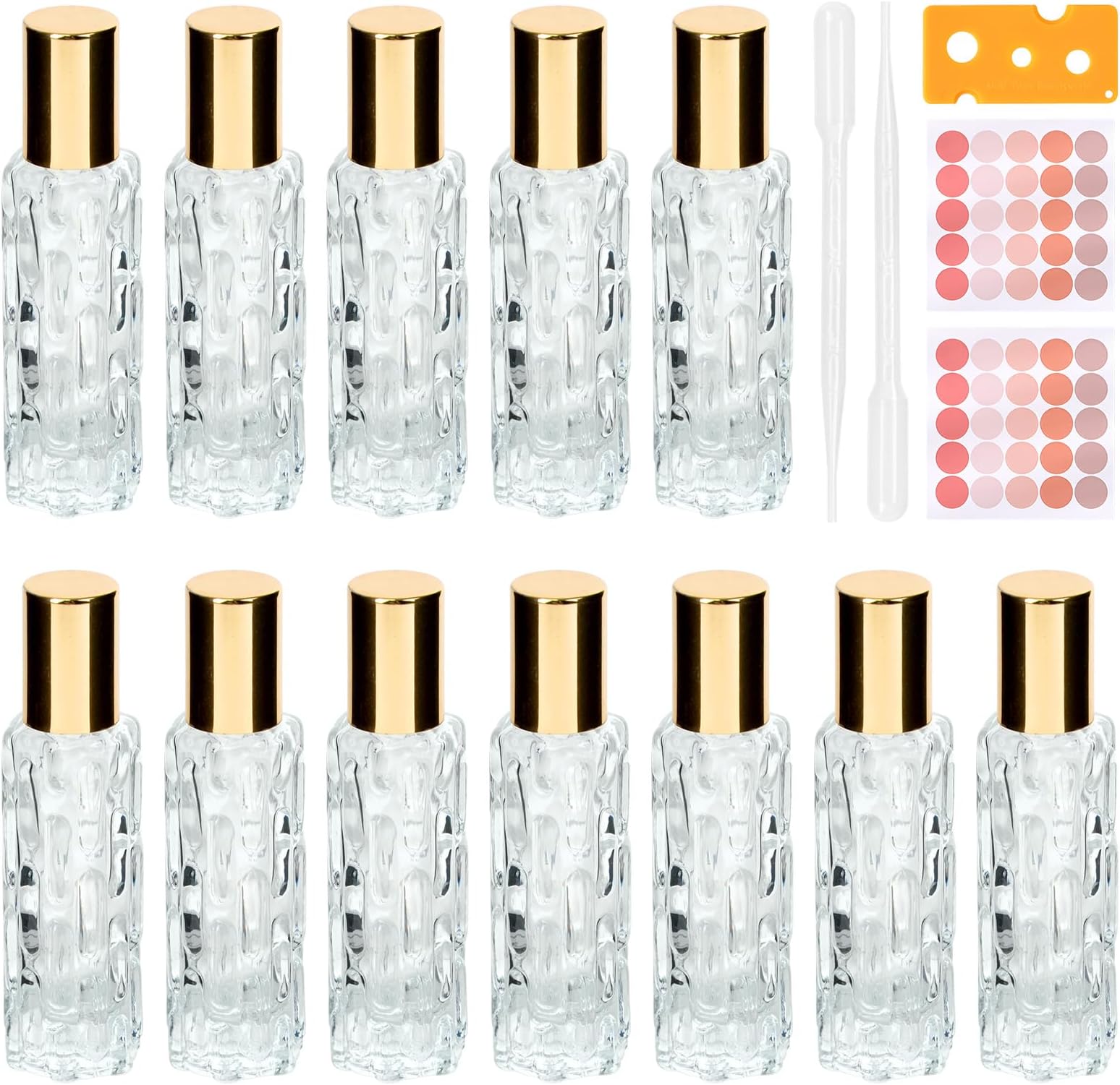 Amazon.com: 30 Pcs 8ml/0.27oz Essential Oil Roller Bottles Glass ...