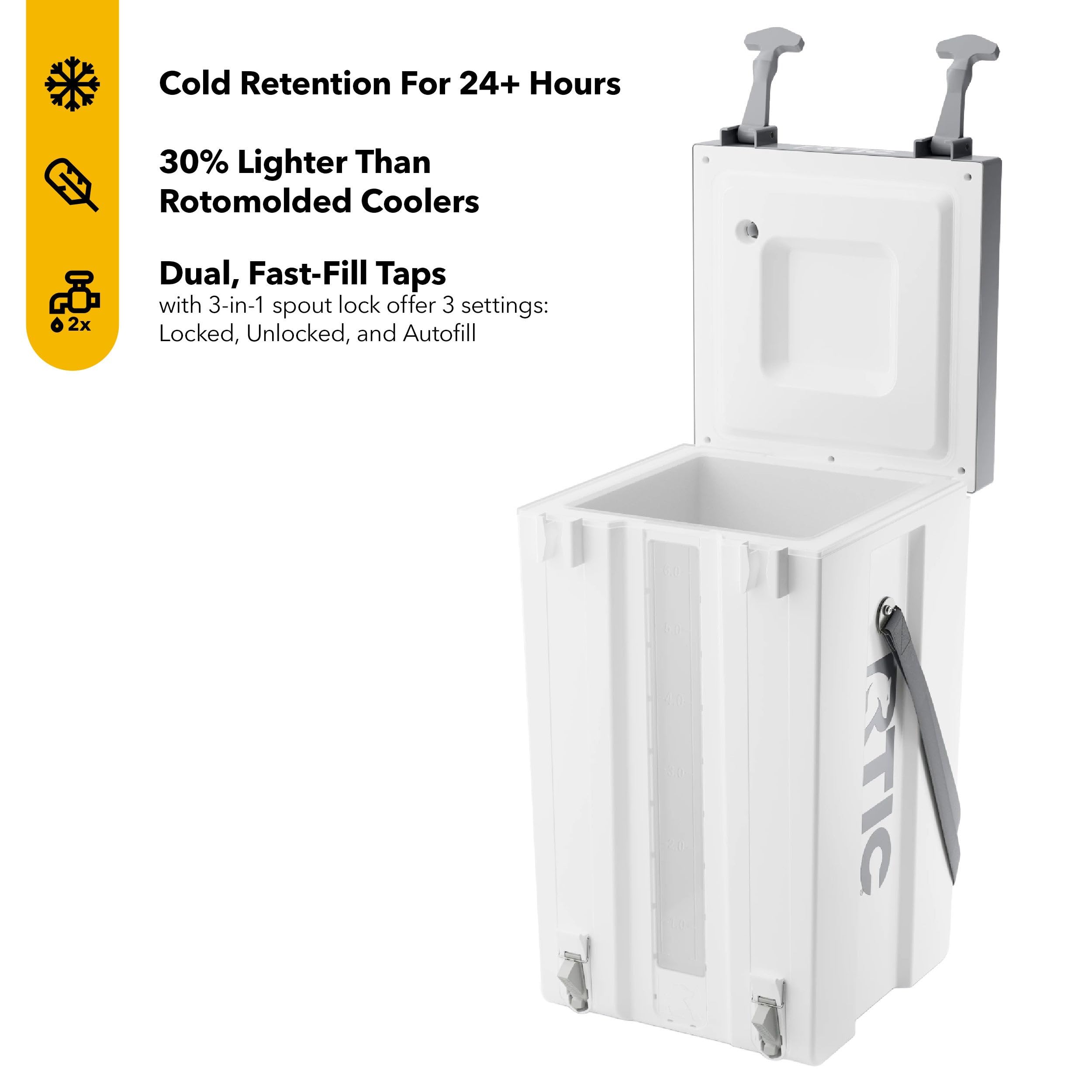 Snapklik.com : RTIC Halftime Water Cooler Portable Carrier Container ...