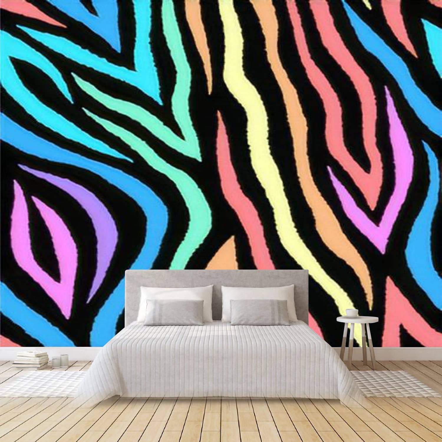 Purple Zebra Stripes Wallpaper