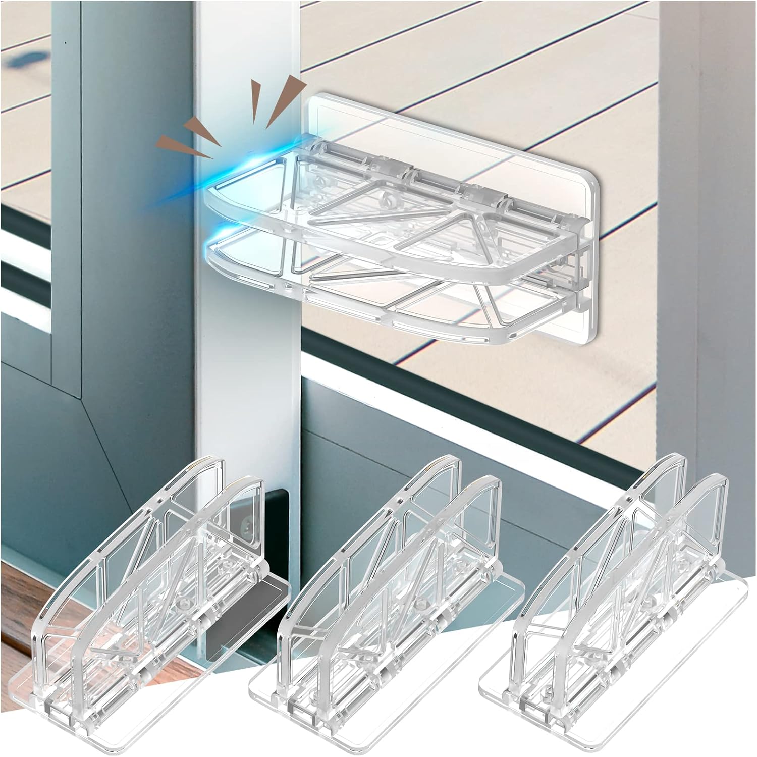 Amazon.com: Baby Proofing Sliding Door Lock - 4 Pack Sliding Glass ...