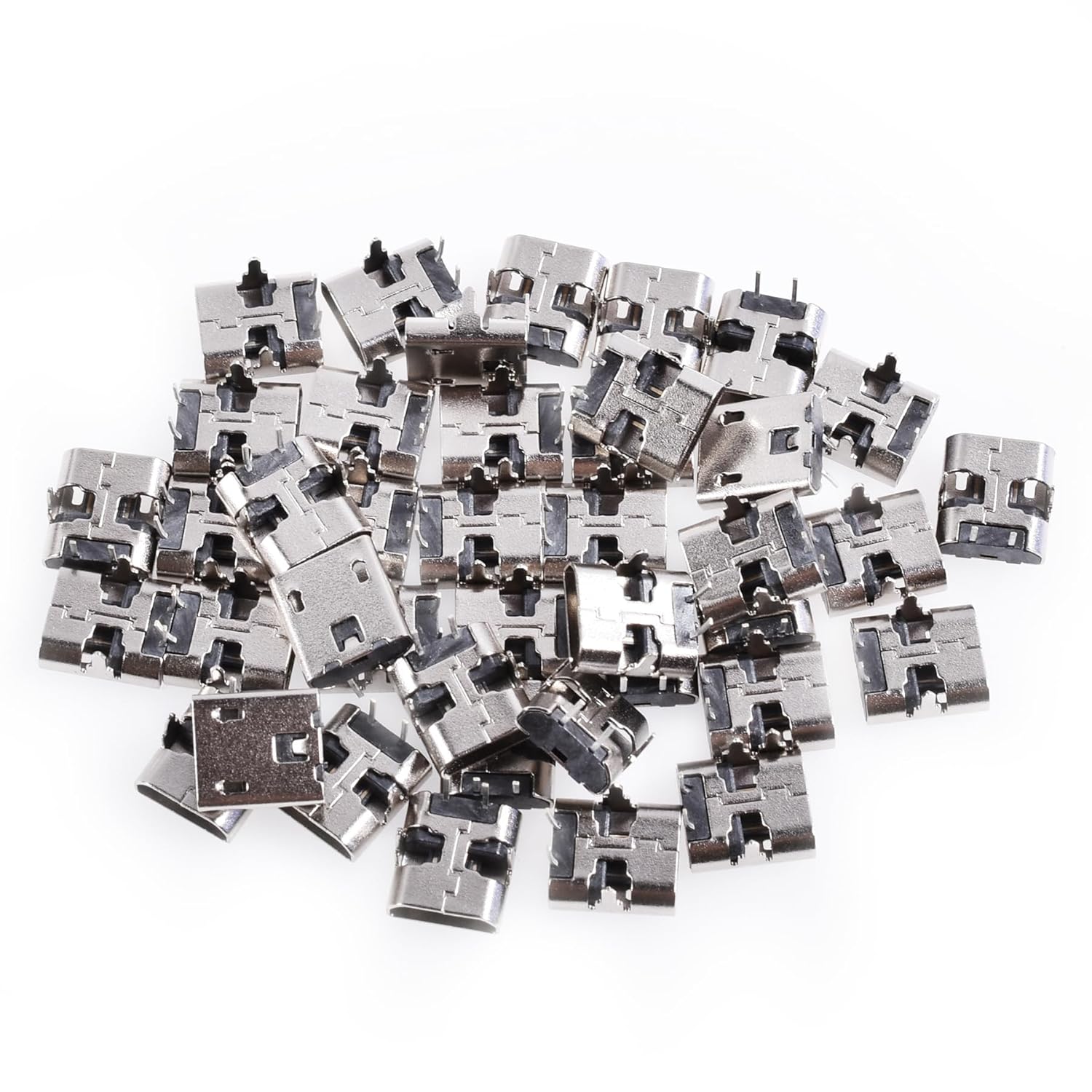 Amazon.com: FOCMKEAS 20 Pcs Micro USB Female Socket Connector Jack Port ...