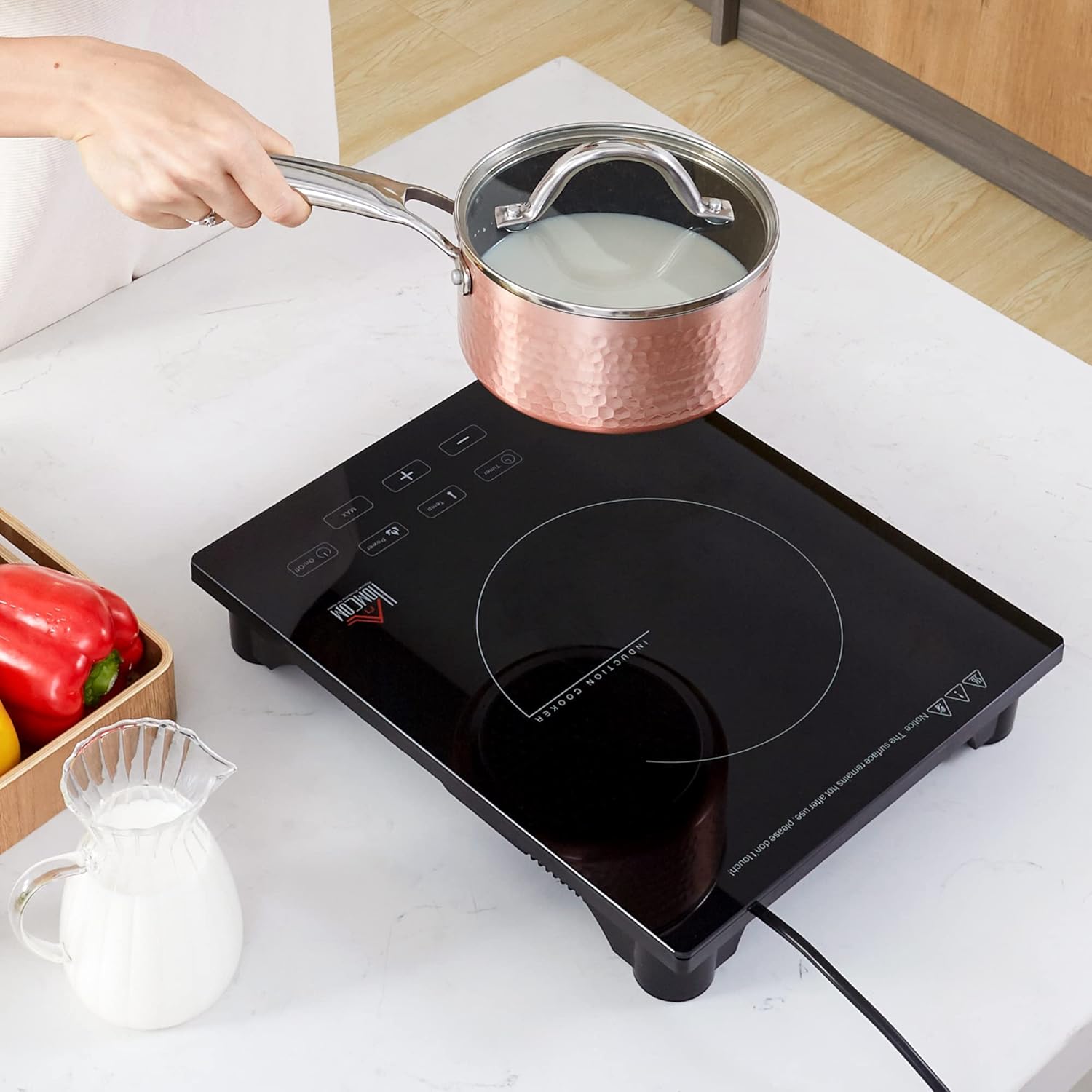 HOMCOM Portable Induction Cooker 2000W Single Hot Bermuda | Ubuy