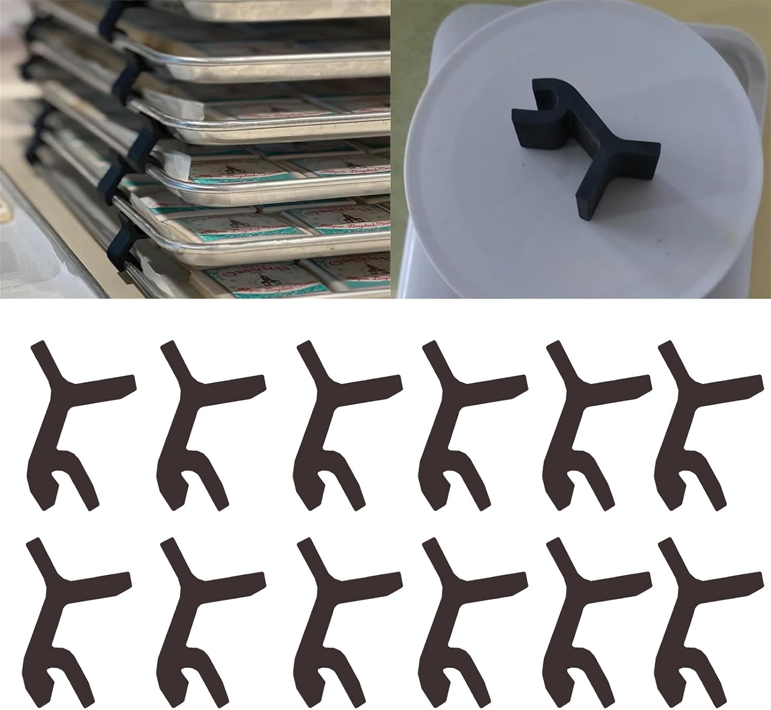 Amazon.com: Baking Sheet Stacker, Cookie Sheet Stacking Clips, Harvest ...