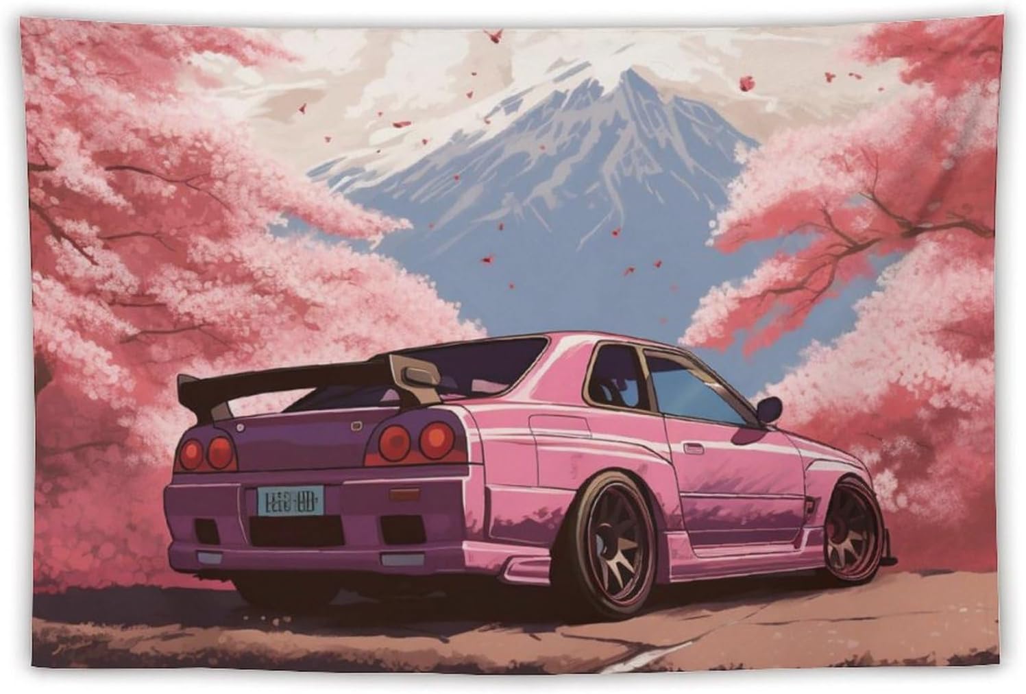 Amazon.com: FeoYoed Car Tapestry Wall Hanging Decor, Wall Art for ...