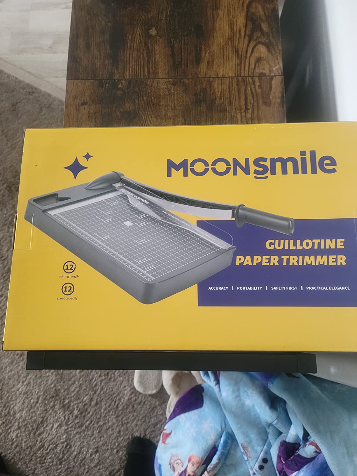 $7/mo - Finance Moonsmile Paper Cutter, 12 Inch Cut Length Heavy Duty Guillotine Paper Trimmer ...