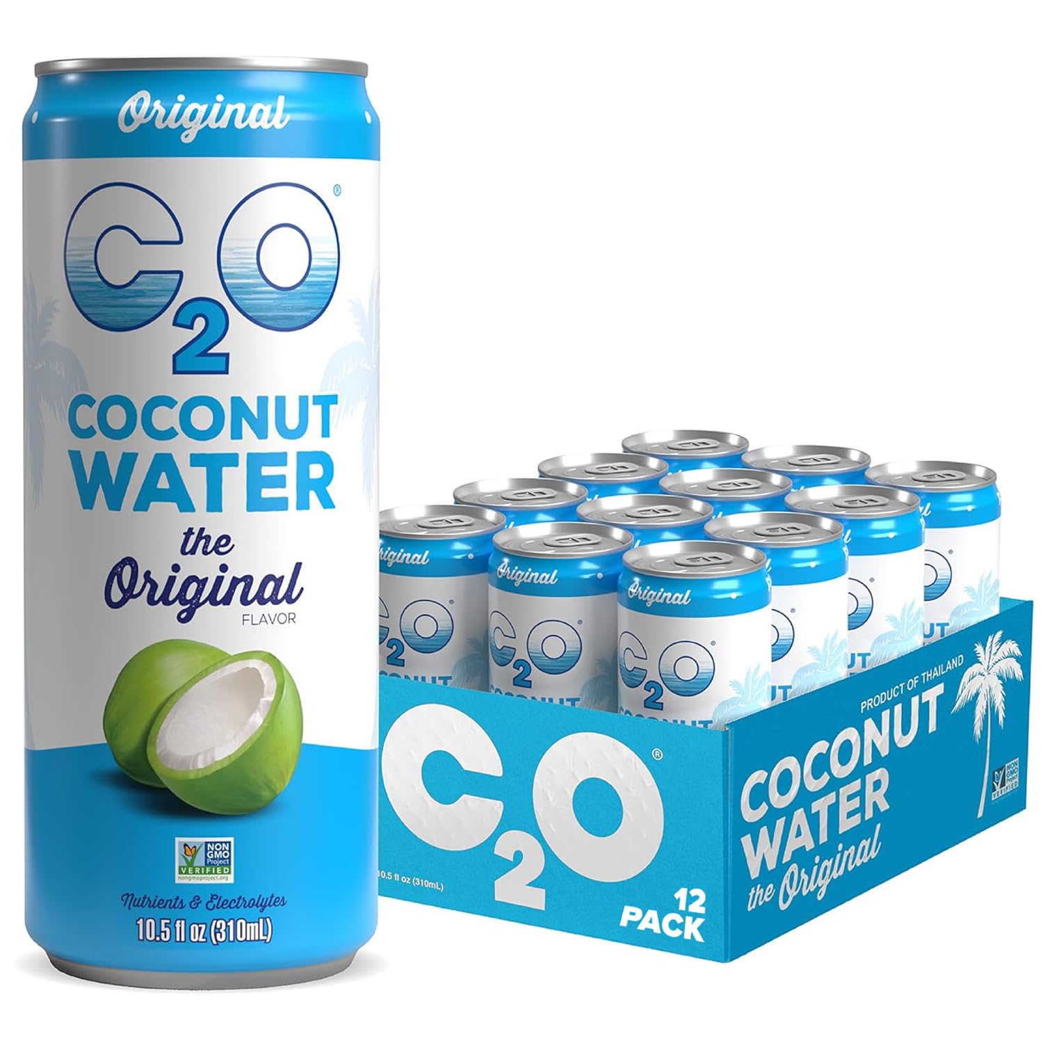 Amazon.com : C2O - Coconut Water, The Original Flavor (12 Pack) - Made ...