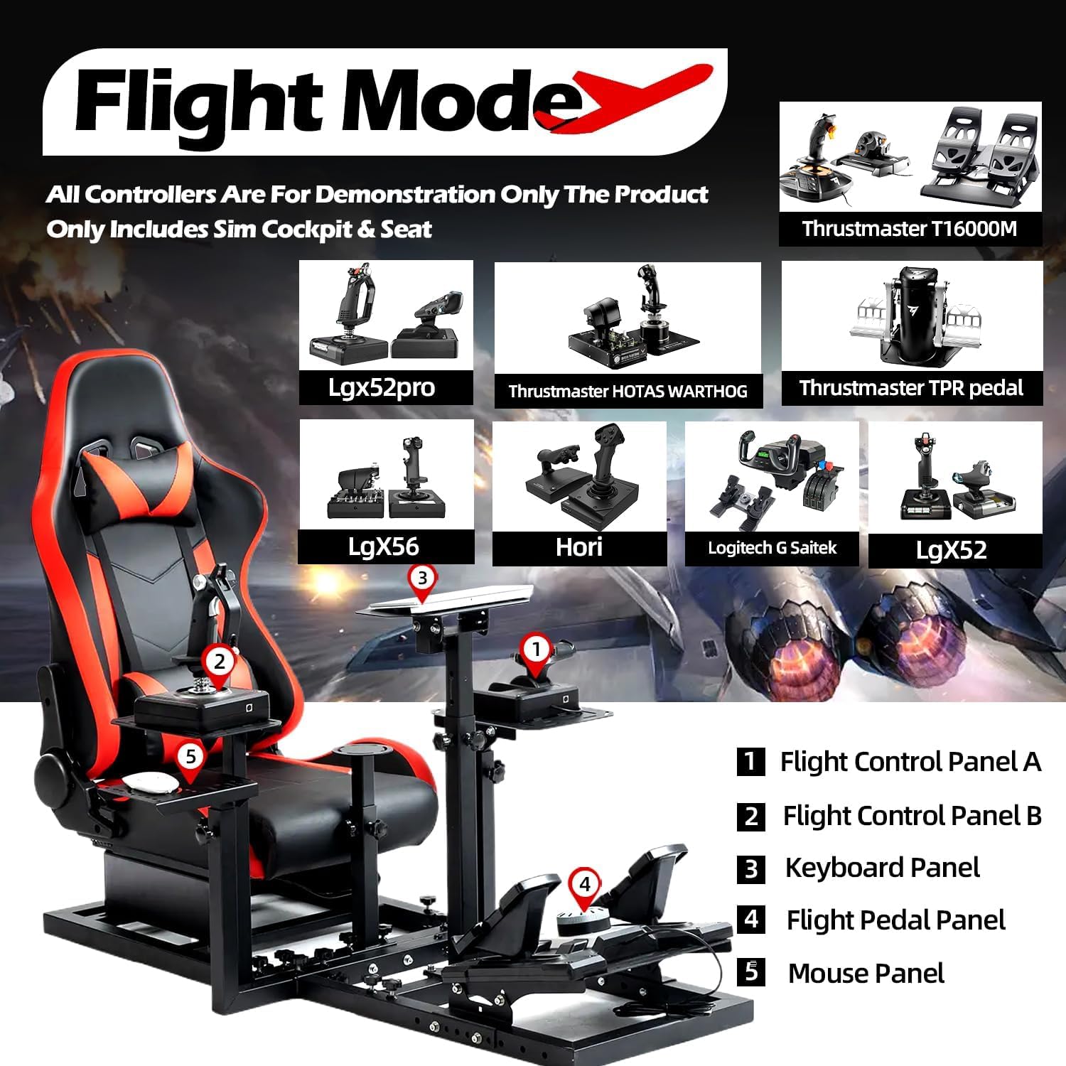 Supllueer Flight Simulator Cockpit with Comfort Nepal | Ubuy