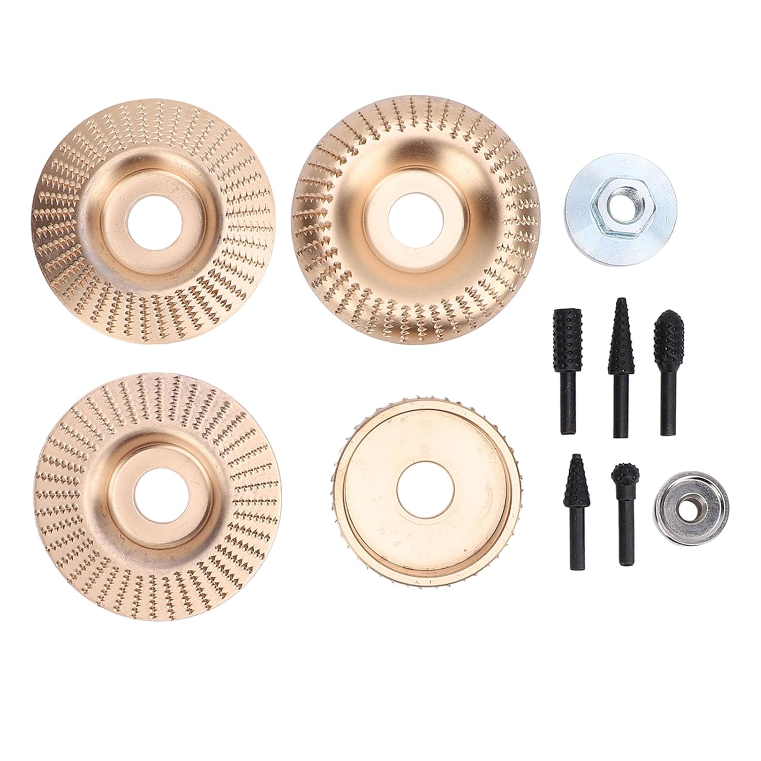 Amazon.com: CHEOTIME 4PCS Angle Grinder Wood Carving Disc Set+5PCS ...