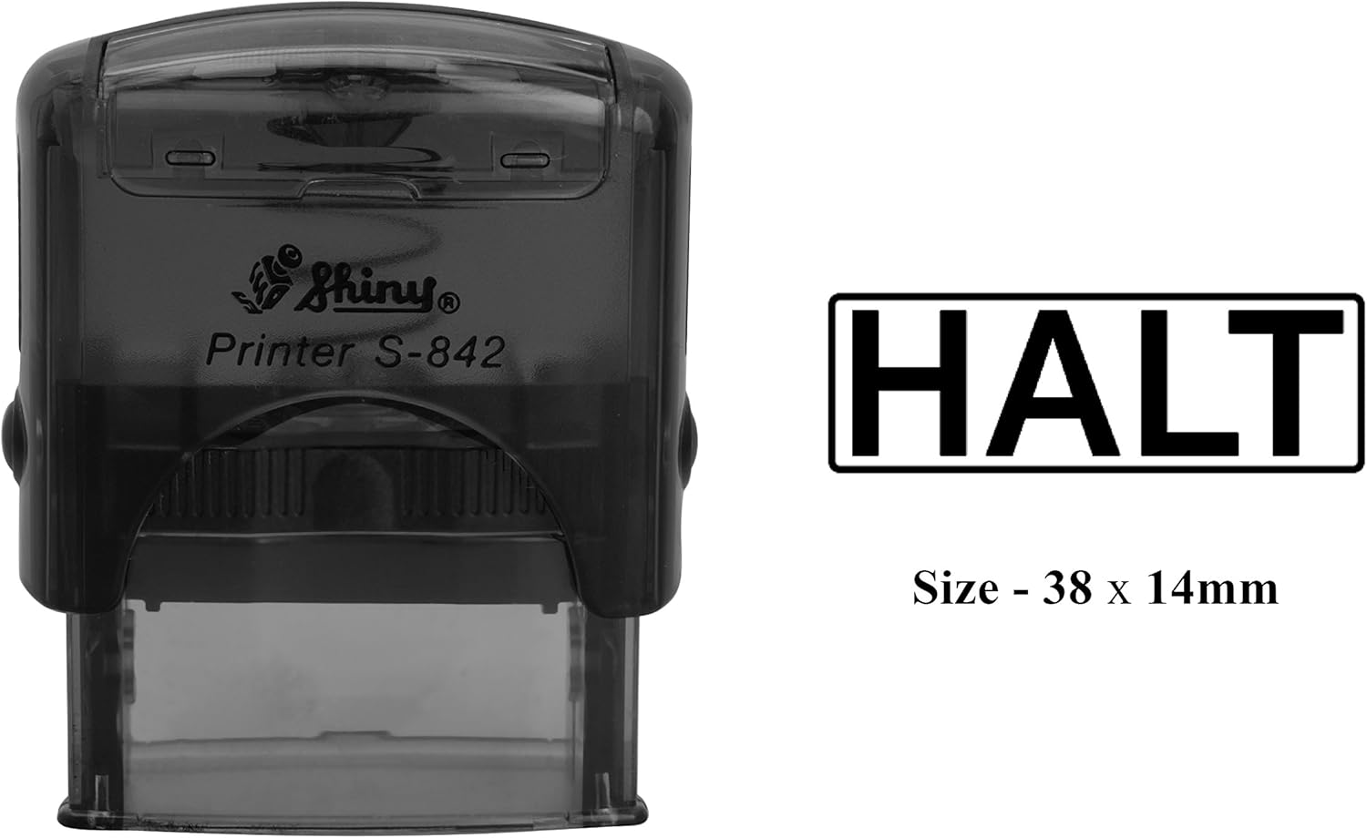 Amazon.com: HALT Print Plastic Stamp Clear Print For Office Use Shiny ...