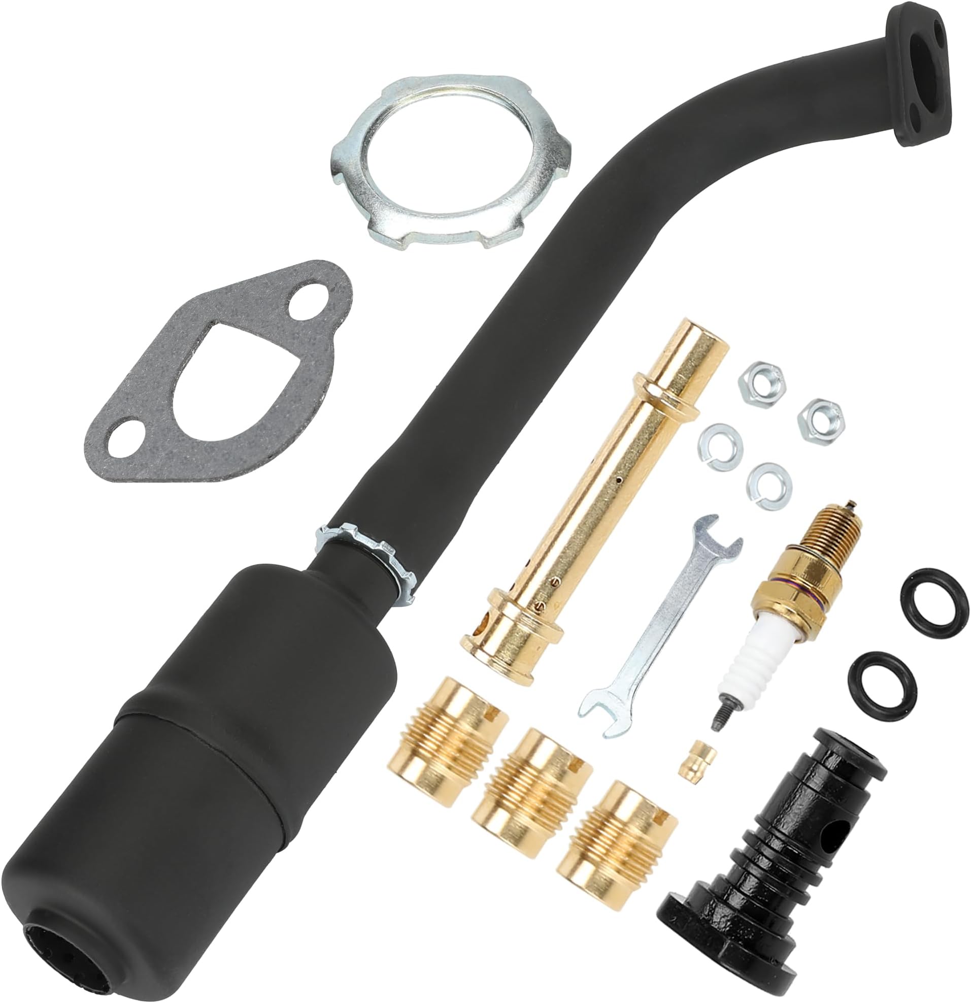 Amazon.com: GREHUA Mini Bike Exhaust Pipe Muffler for Predator 212cc ...