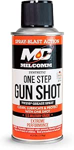 Amazon.com : Mil-Comm One Step Gun Shot, Clean, Lubricate and Protect ...