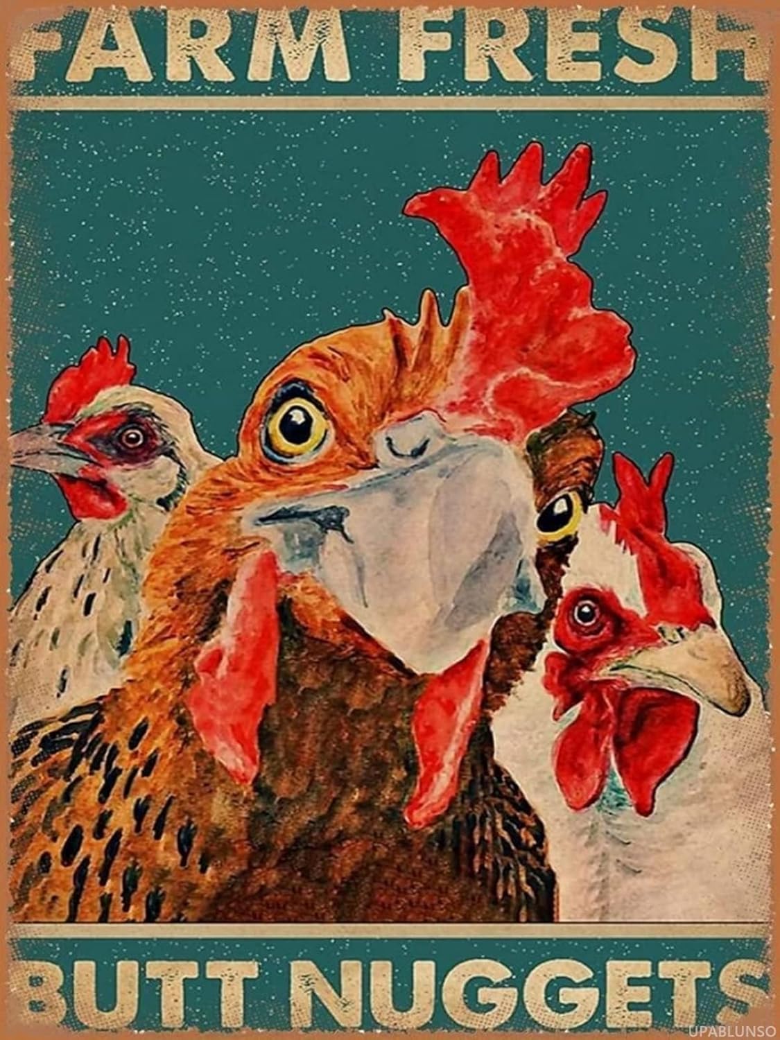 Amazon.com: UPABLUNSO Farm Chicken Diamond Painting Kits, Diamond ...