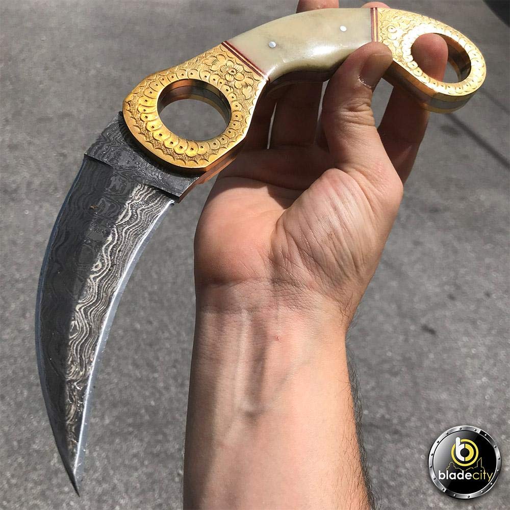 Buy Blade City Emperor Karambit - Hand Forged Blade with 4 Inch Full ...