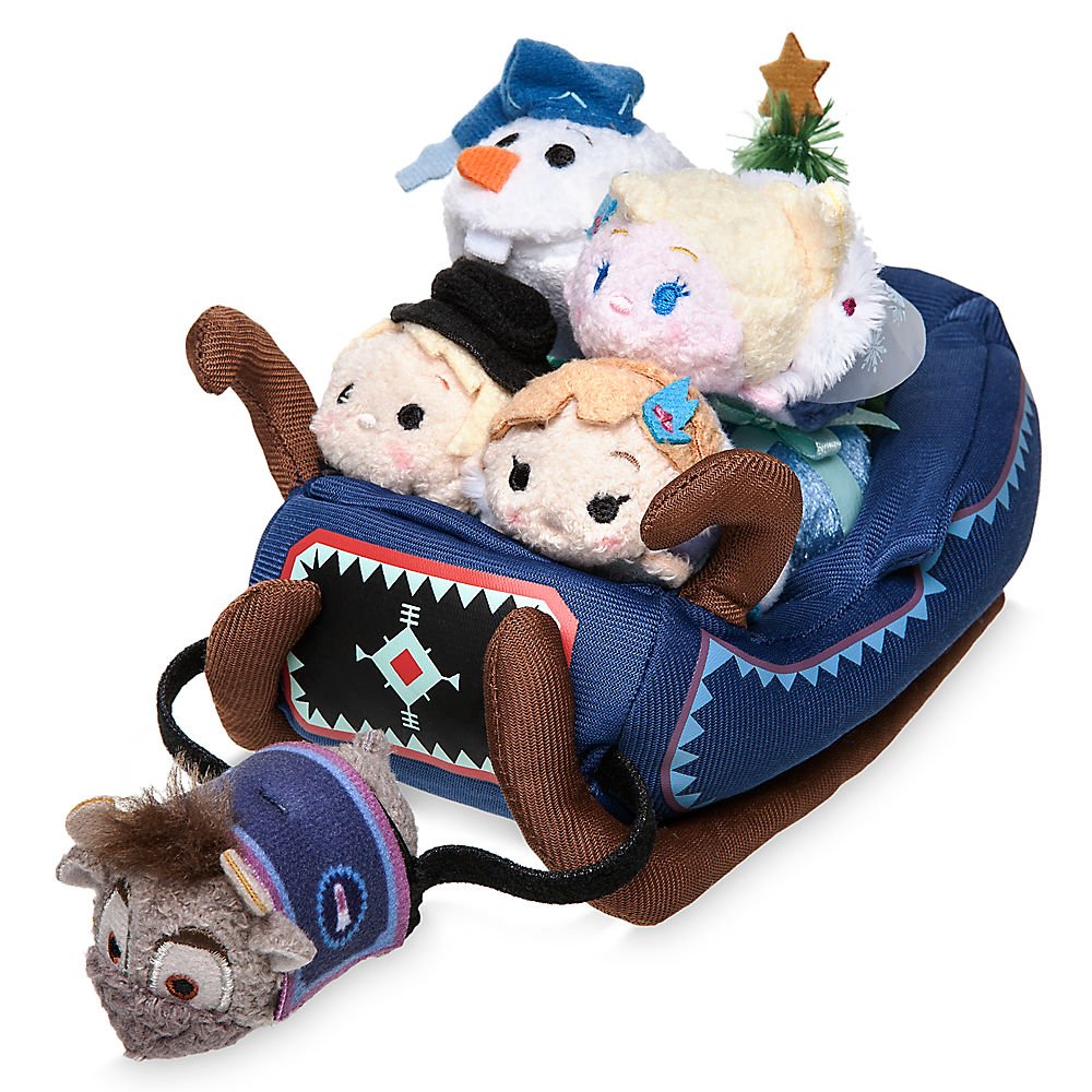 Amazon.com: Disney Frozen ''Tsum Tsum'' Plush Set with 5 Micros : Toys ...