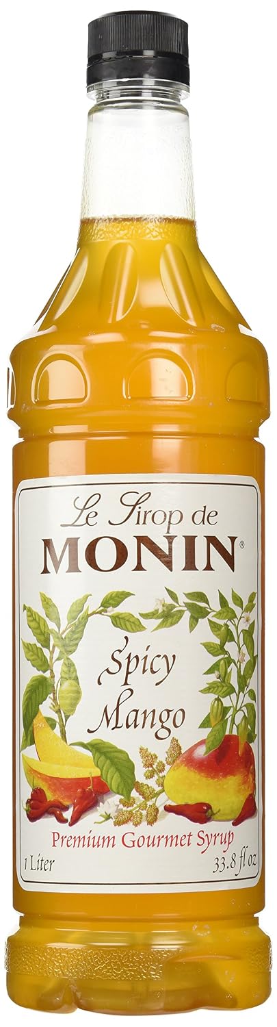 Amazon.com : Monin Spicy Mango Mixer, 1 liter : Monin Spicy Mango Syrup ...